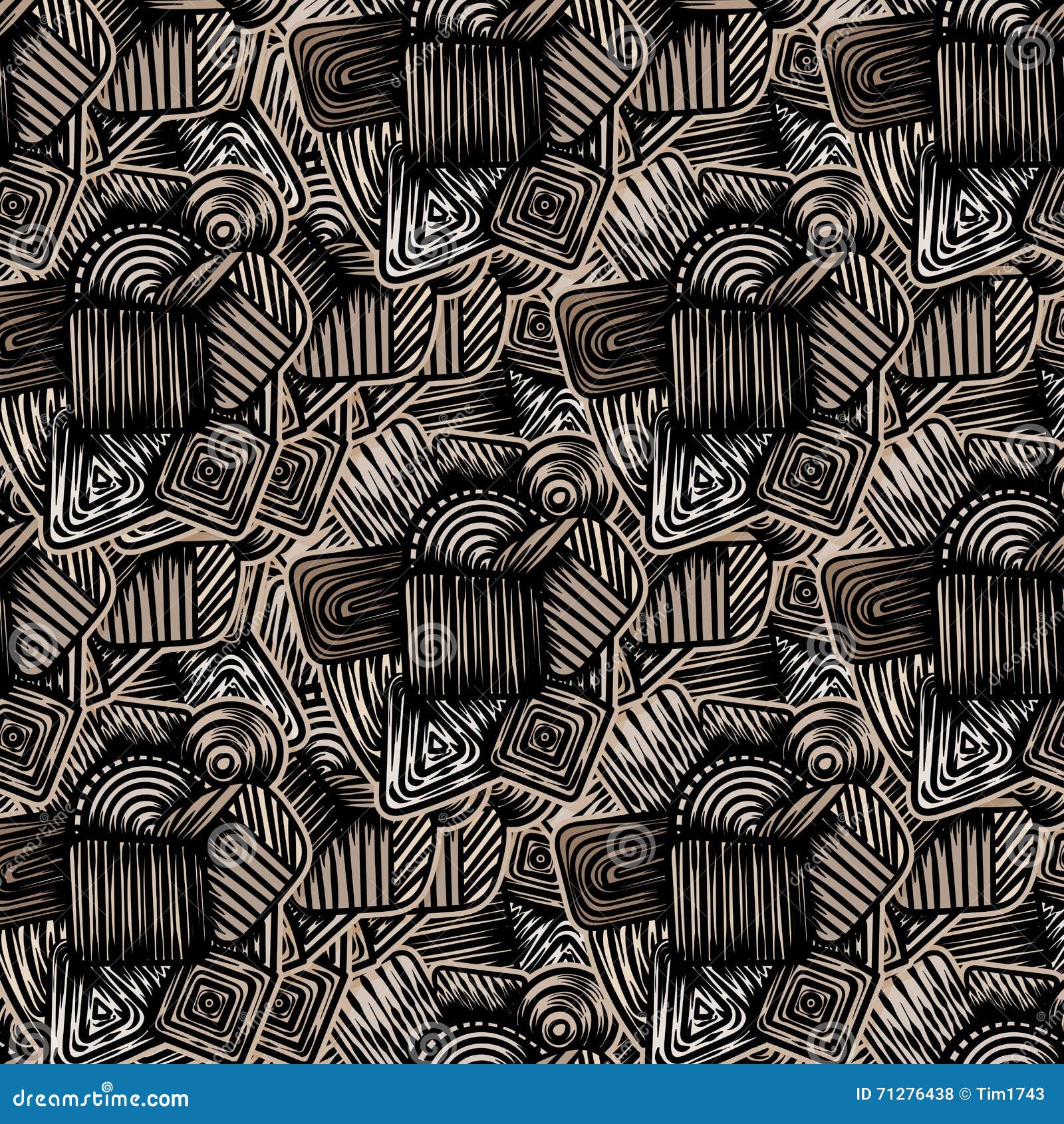 Seamless Abstract Vector Pattern Stock Vector - Illustration of texture ...