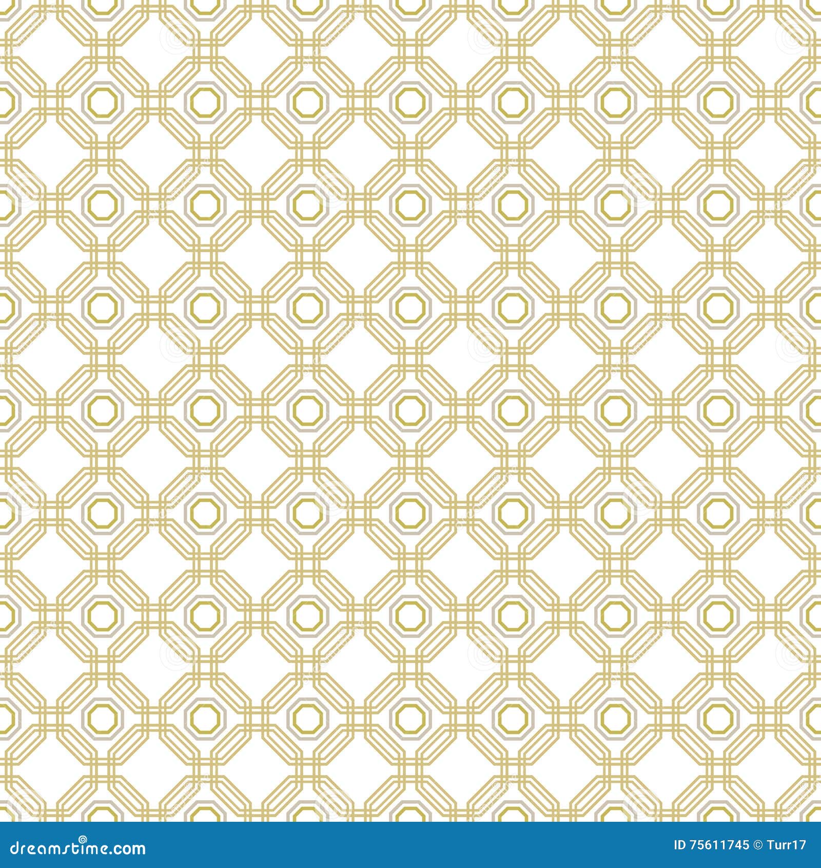 Seamless Abstract Vector Pattern with Octagons Stock Vector ...