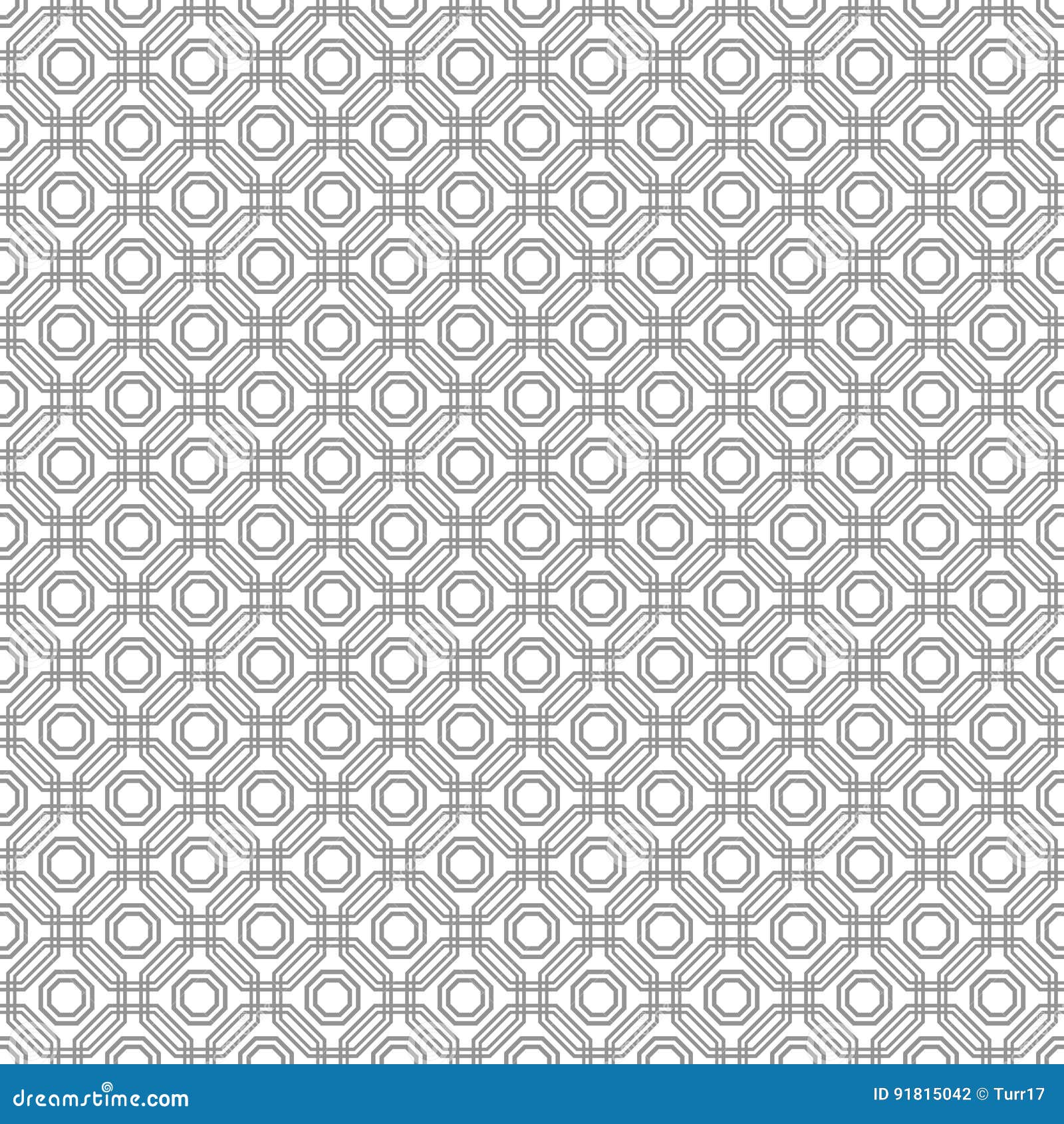Seamless Abstract Vector Pattern with Octagons Stock Vector ...