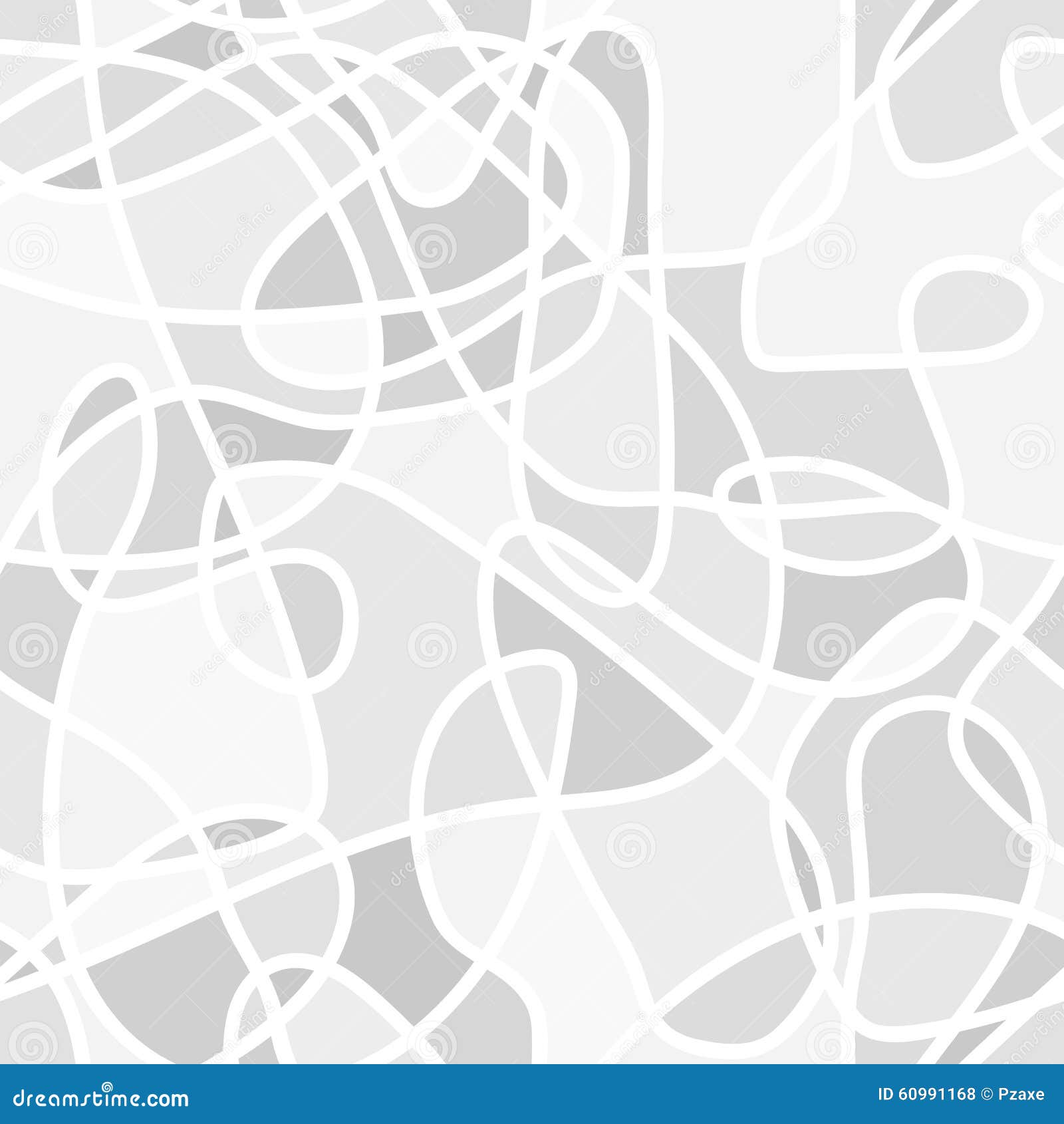 Geometric Curved Lines Graffiti Seamless Hand Craft Expressive I Stock ...