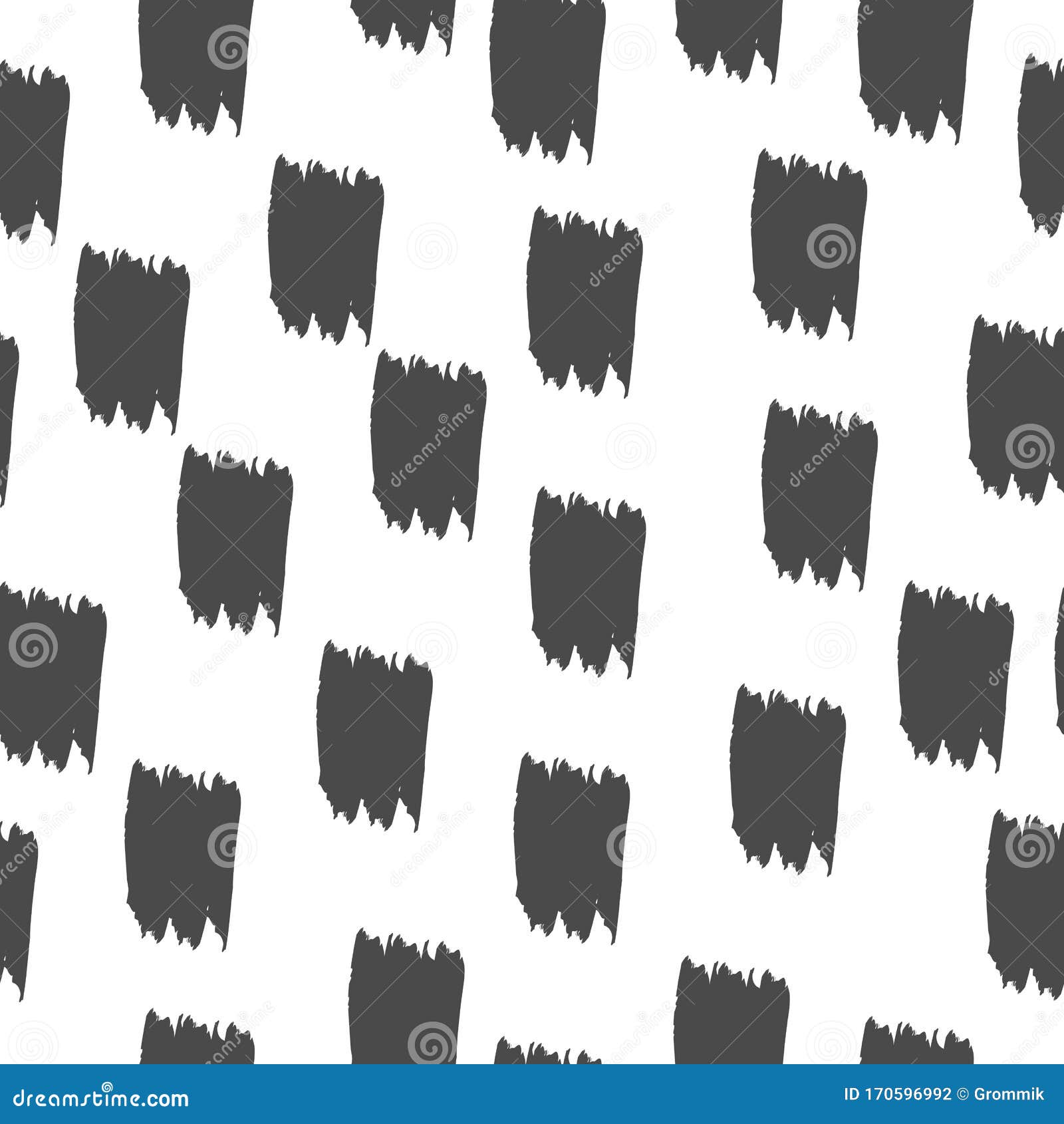 Seamless Abstract Vector Stock Pattern. Smears of Black Paint on a ...