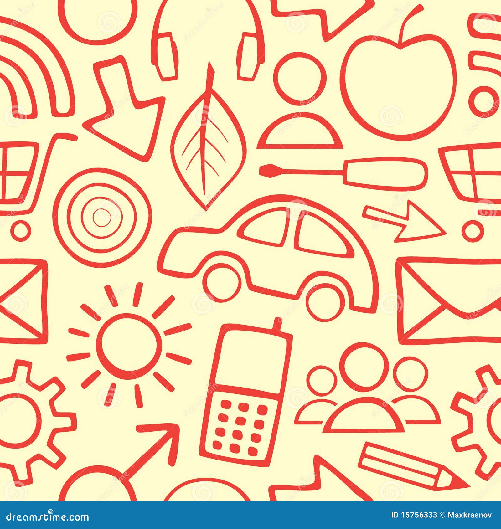 Seamless Abstract Wallpaper Stock Illustration - Illustration of frame ...