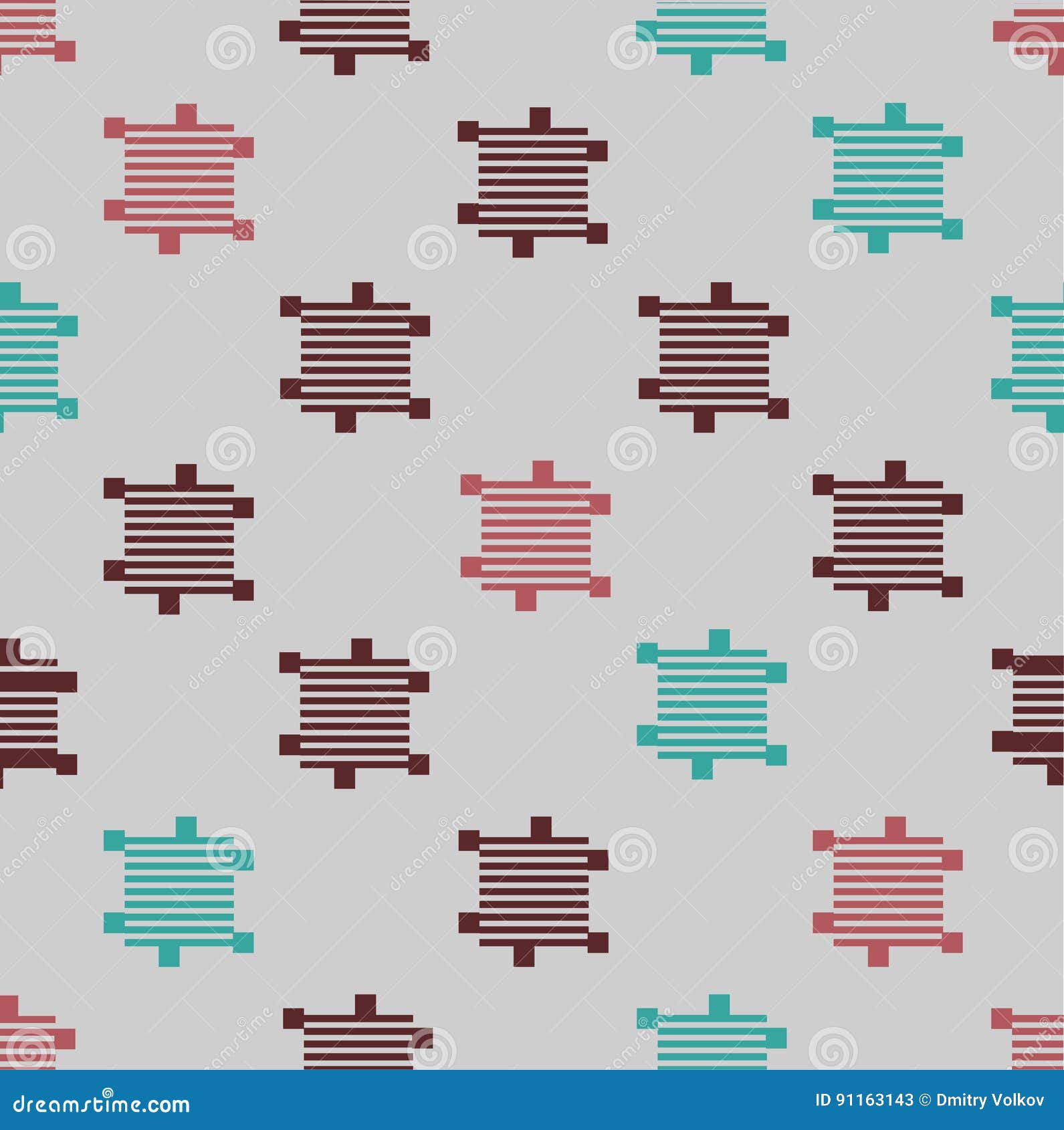 Seamless Abstract Wallpaper from Rectangles Stock Vector - Illustration ...