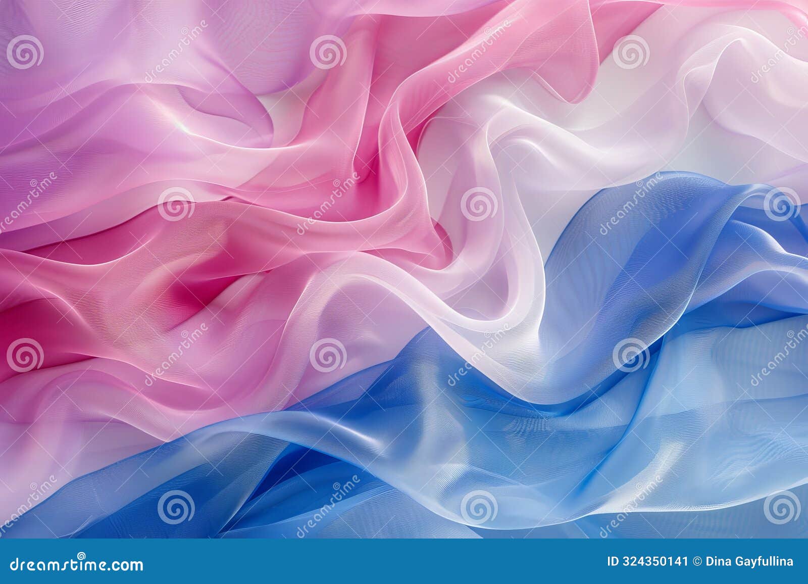 A Seamless Abstract Wave Pattern in the Transgender Pride Colors Stock ...