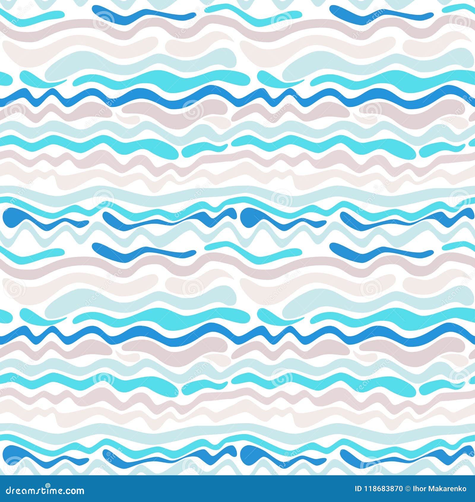 Seamless Abstract Wave Pattern Stock Vector - Illustration of creative ...