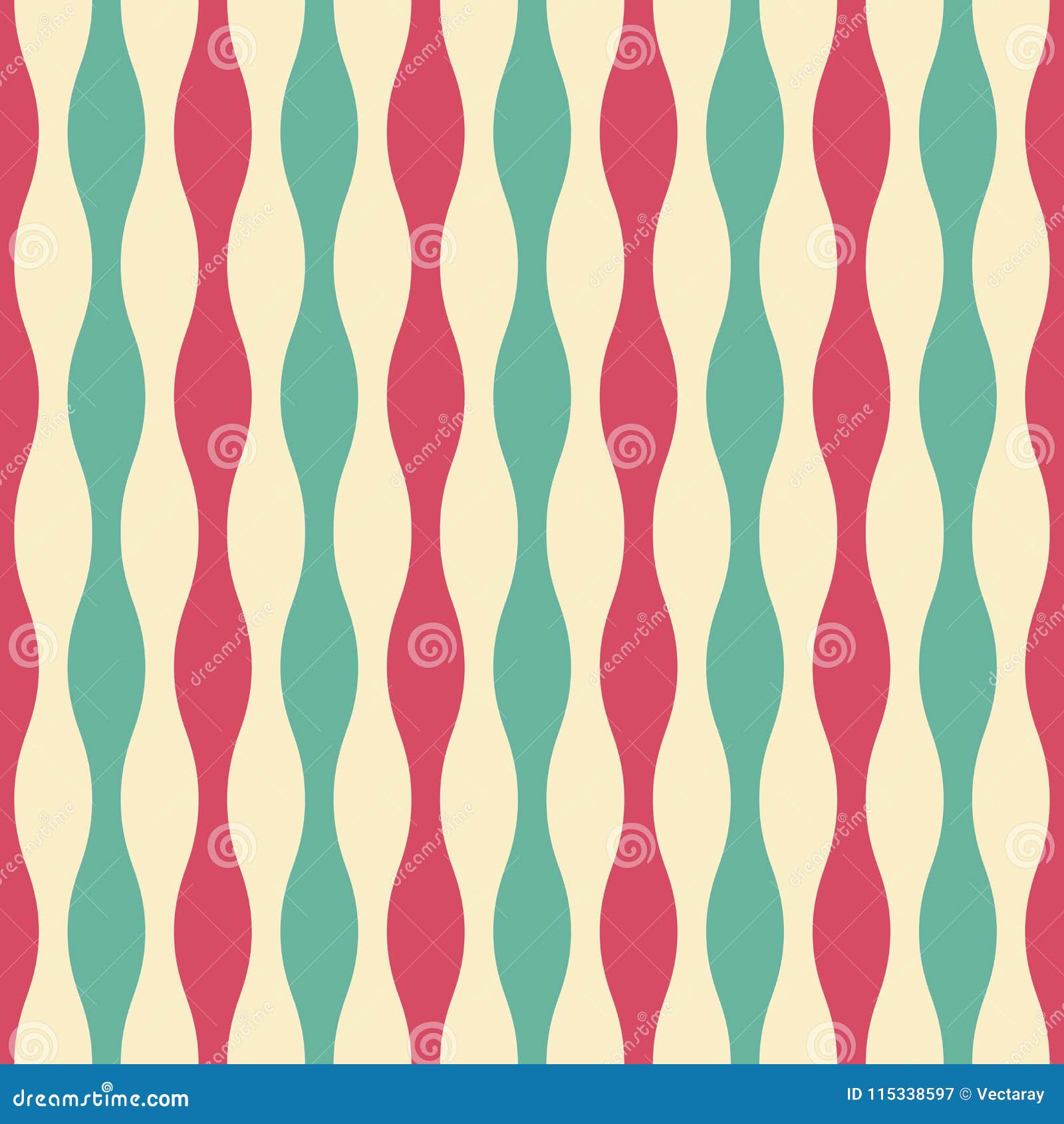 Seamless Abstract Wave Ripple Pattern Background Stock Illustration ...