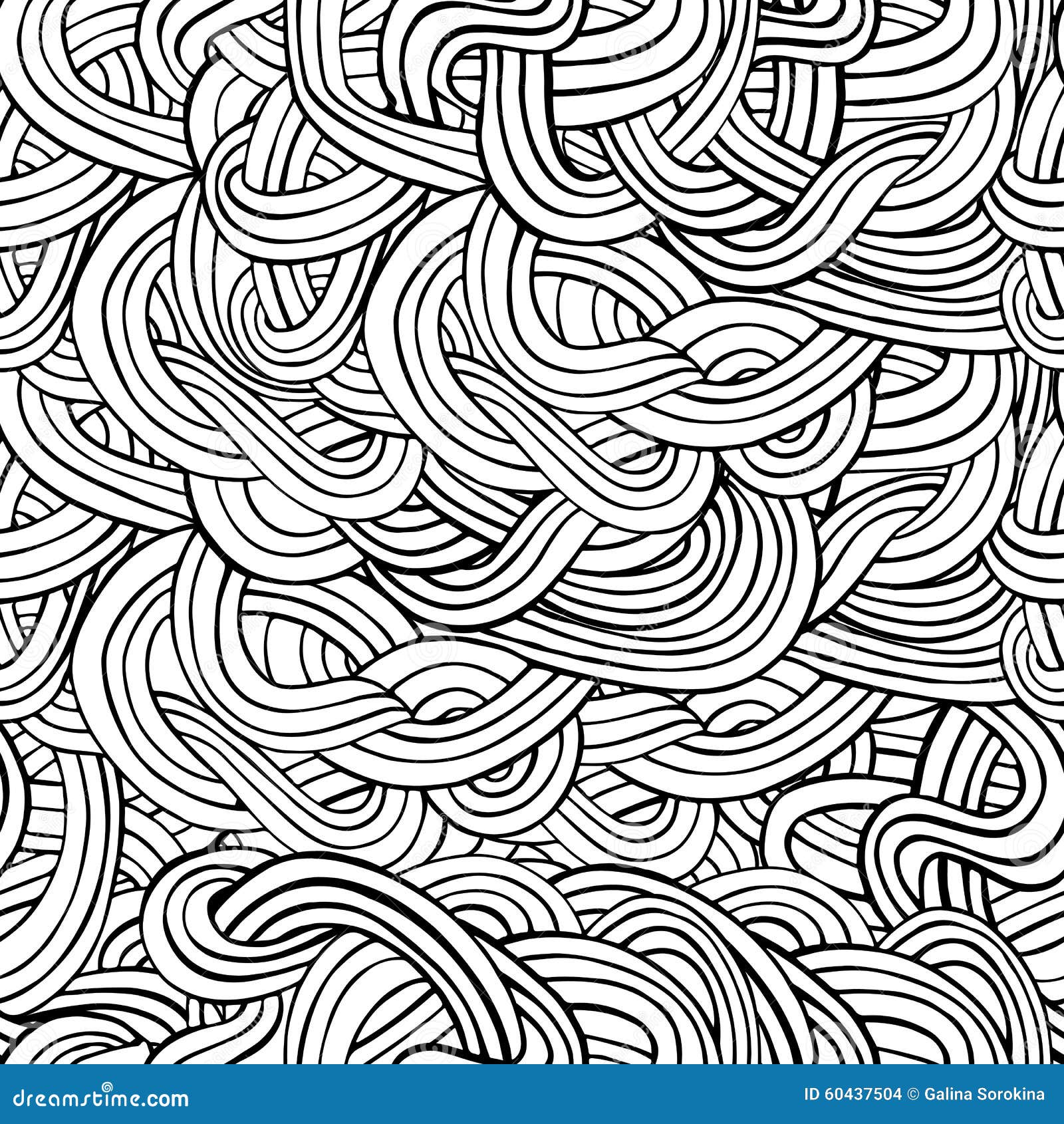 Seamless Abstract Waves and Curves Pattern Stock Vector - Illustration ...