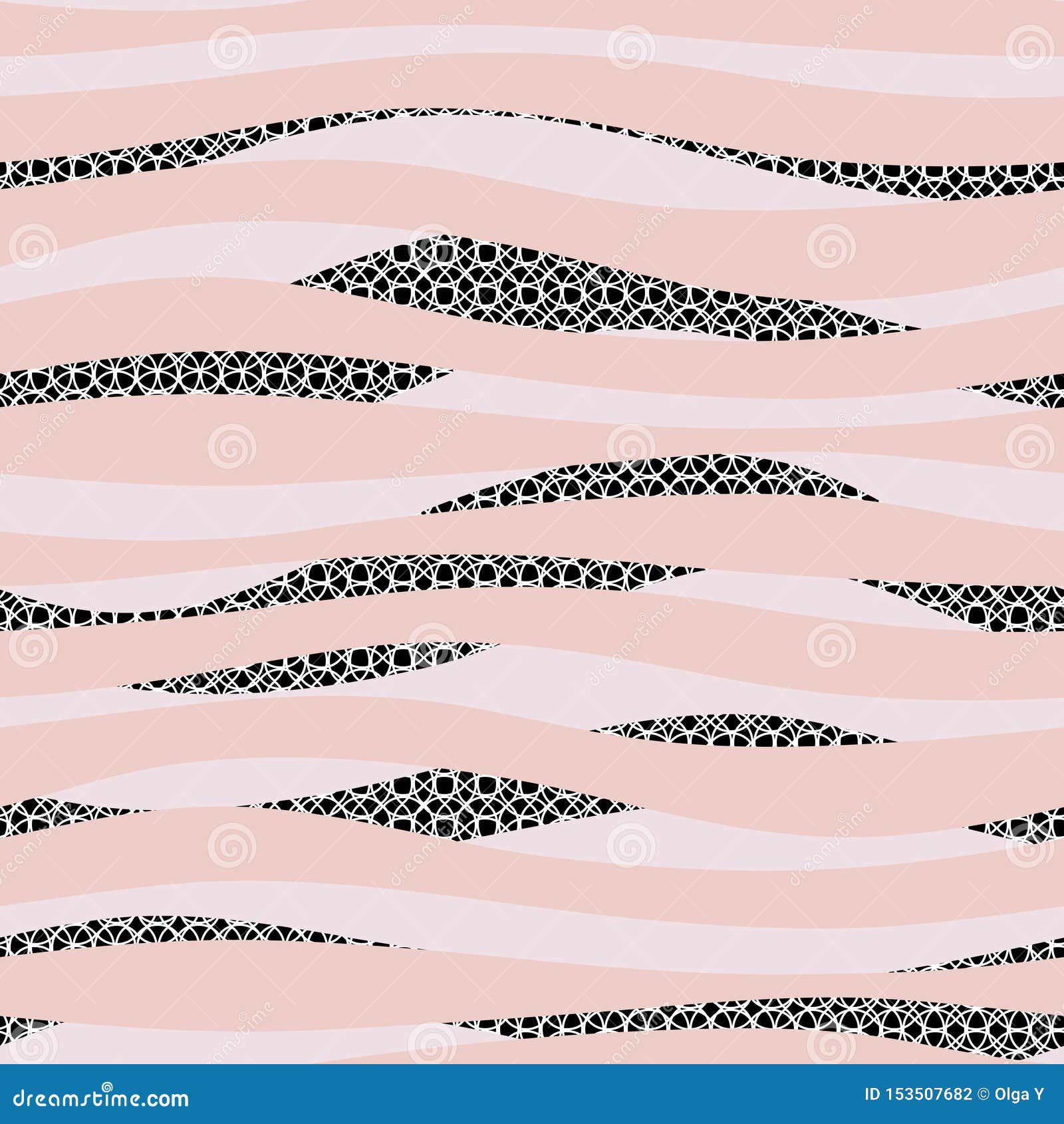 Seamless Abstract Waves on a Lace Grid Stock Vector - Illustration of ...