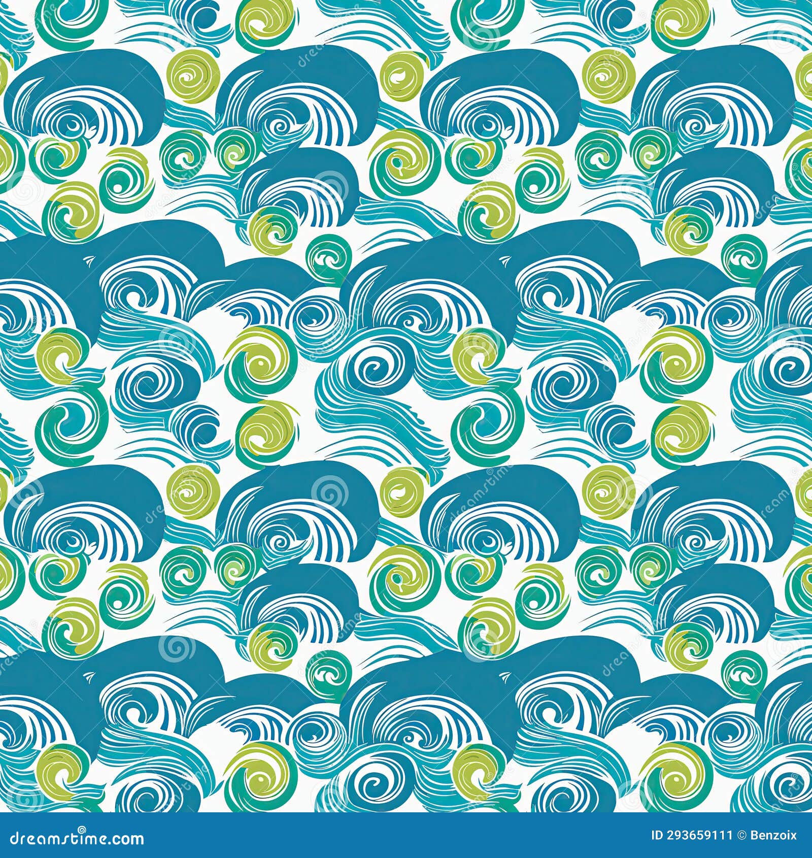 Seamless Abstract Wavy Pattern Background. Vector Illustration Stock ...