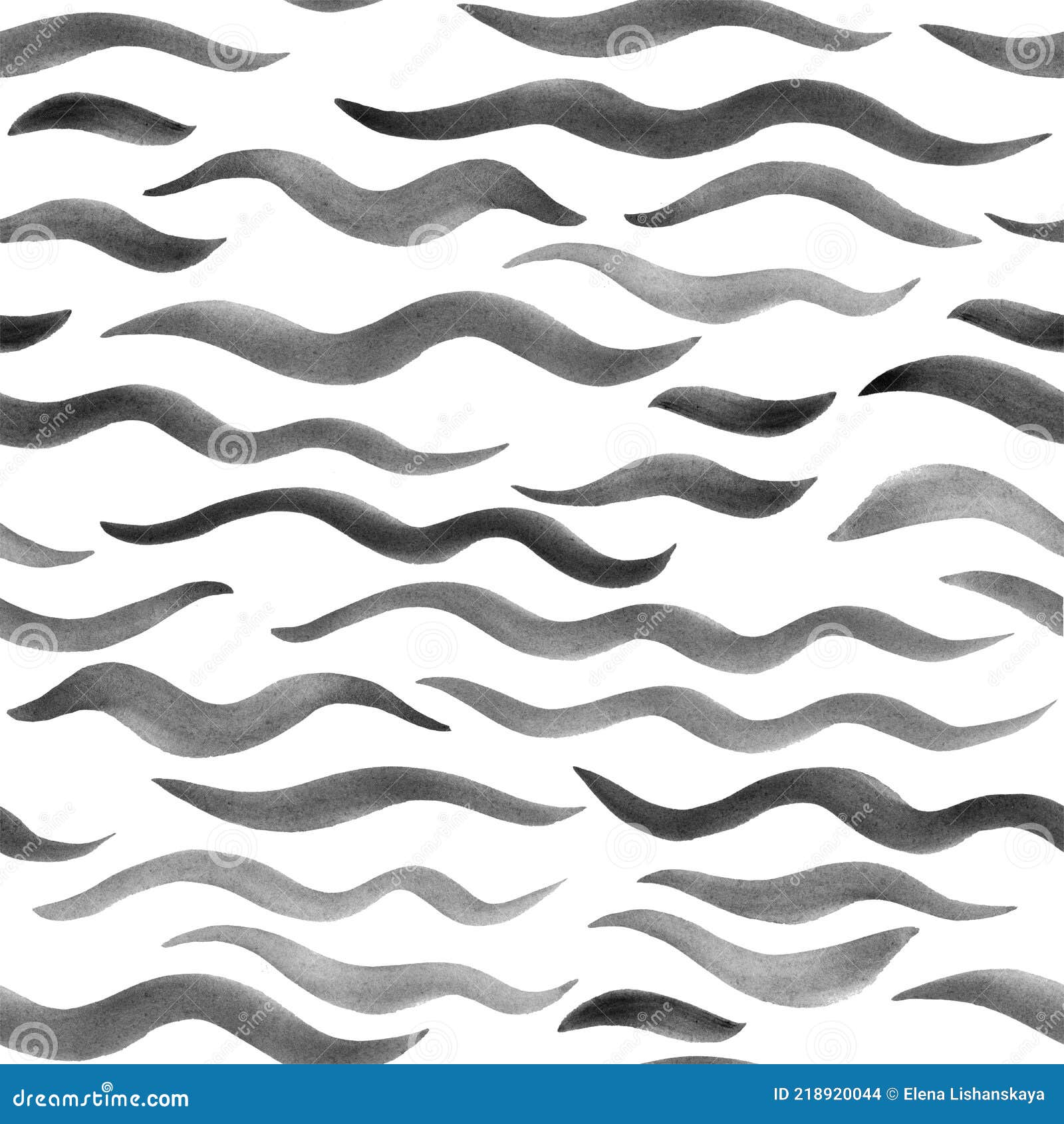 Seamless Abstract Wavy Textured Pattern Stock Illustration ...