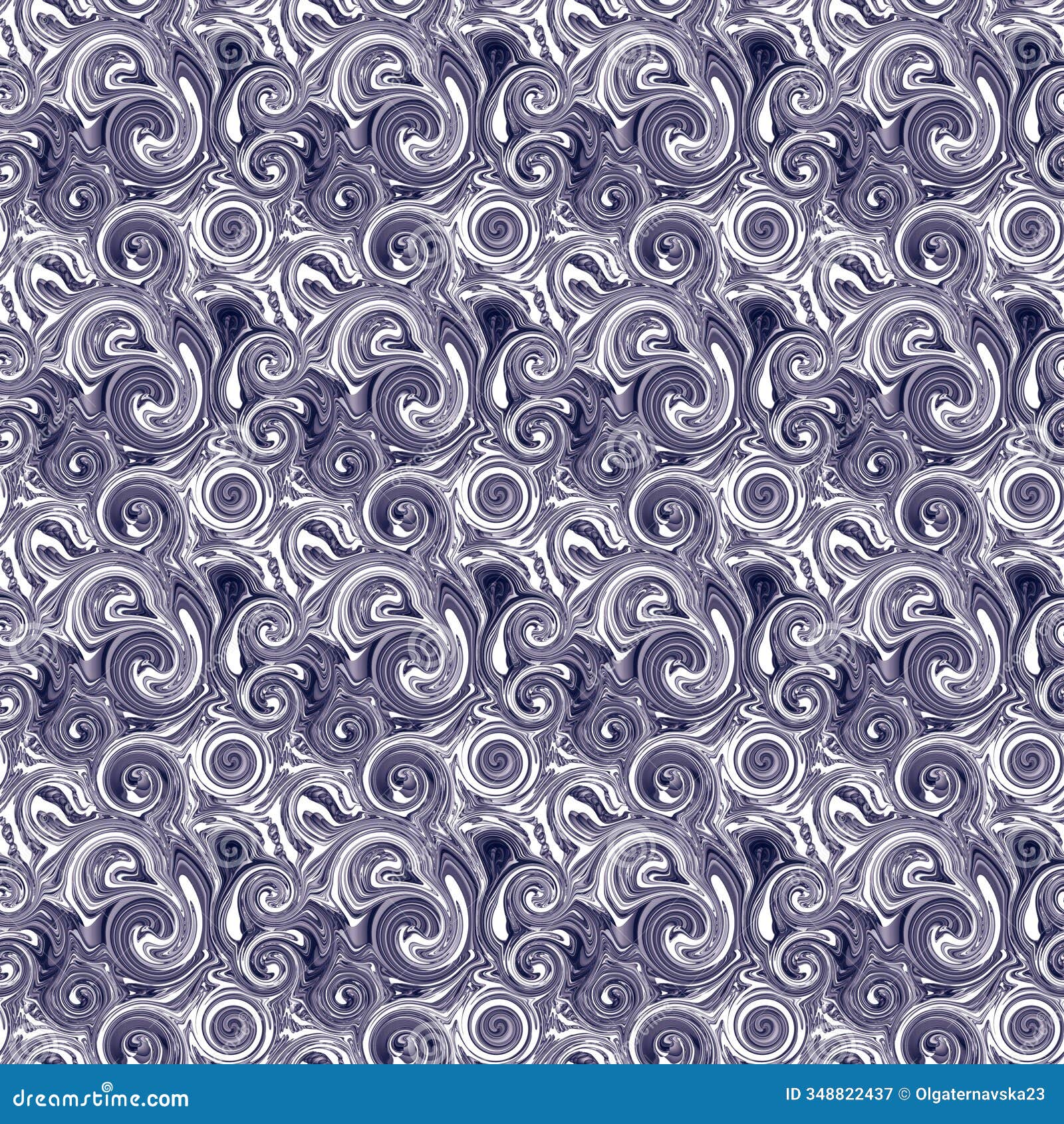 Seamless Abstract Winter Background. Twisted Forms. Spiral Vortex ...