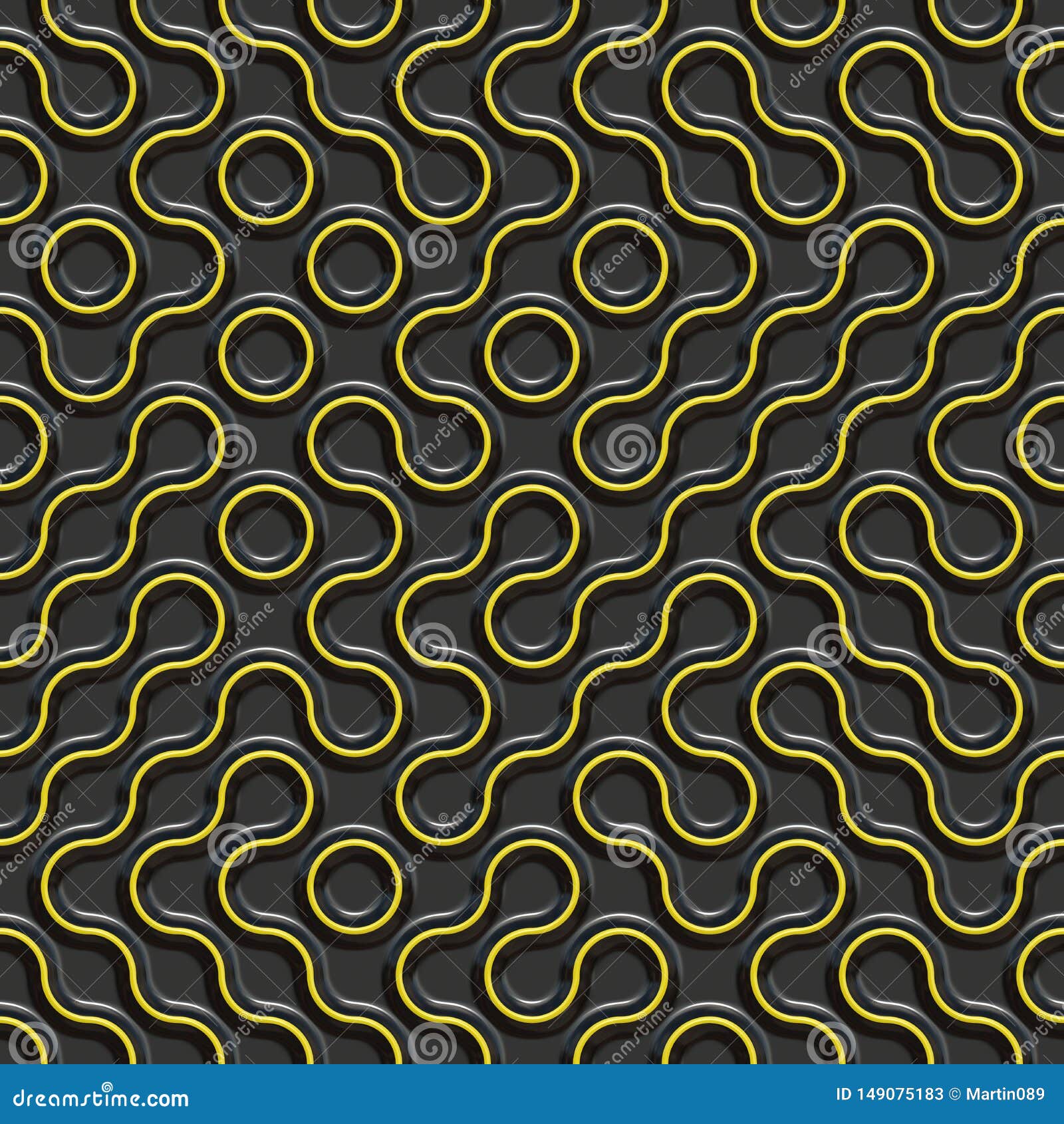 Seamless Abstract Yellow Technology Modern Pattern or Texture Stock ...