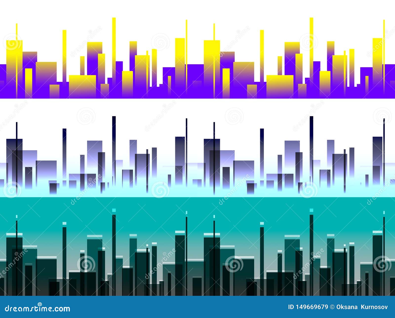 Seamless Abstraction Options for Buildings in Different Colors and with ...