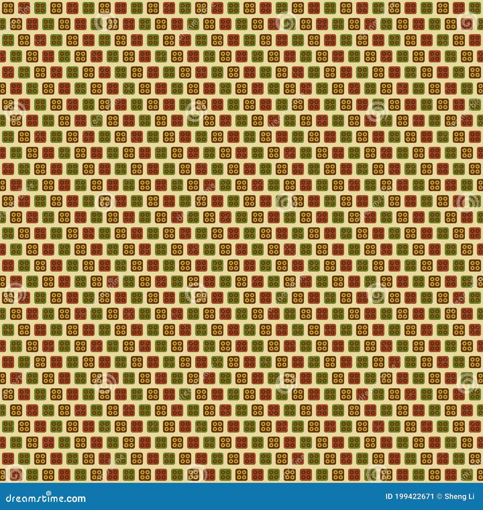 Seamless African Style Diced Pattern, Clothing Fabric Pattern Stock ...