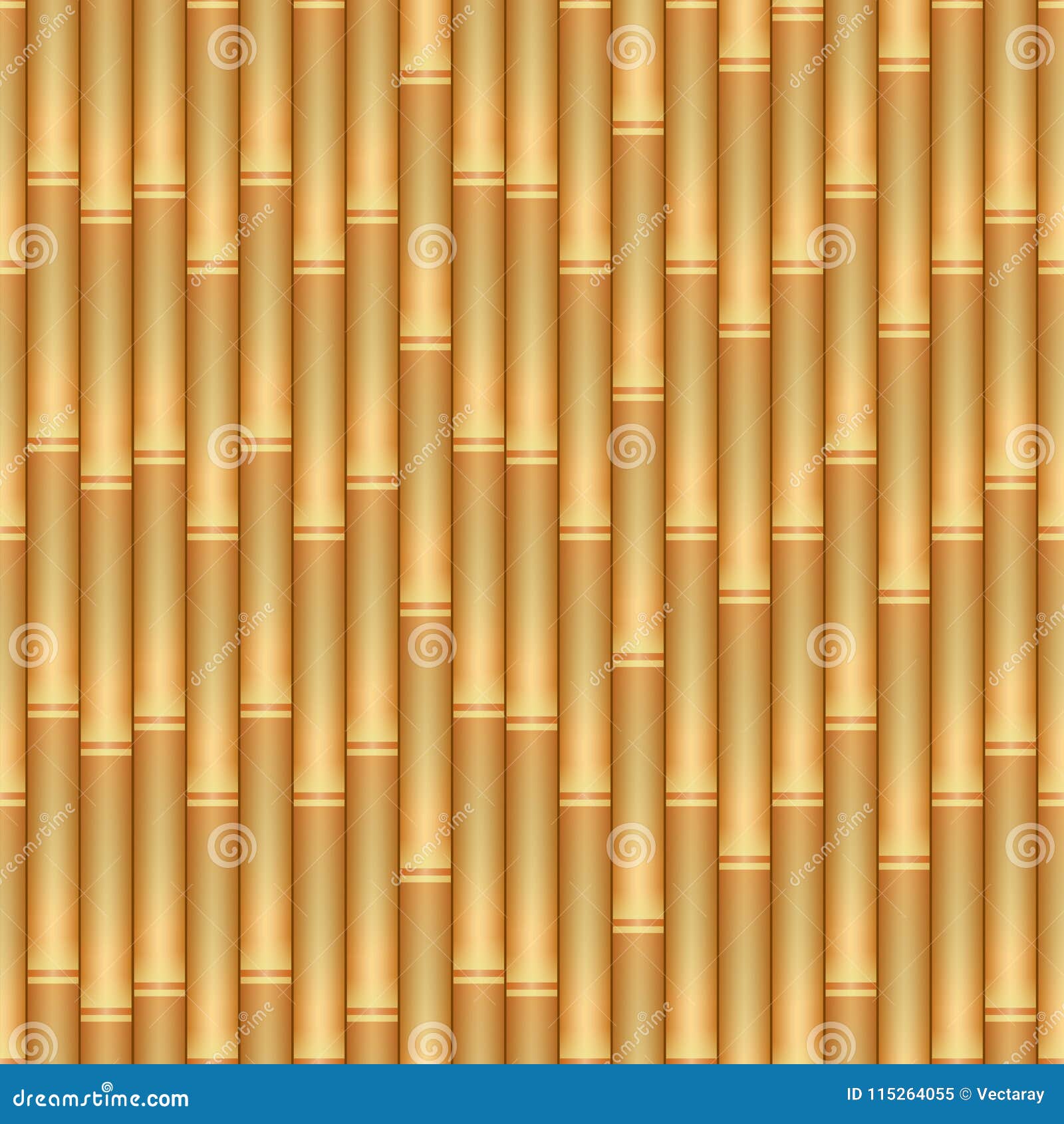 Seamless Aged Bamboo Pattern Stock Illustration - Illustration of ...