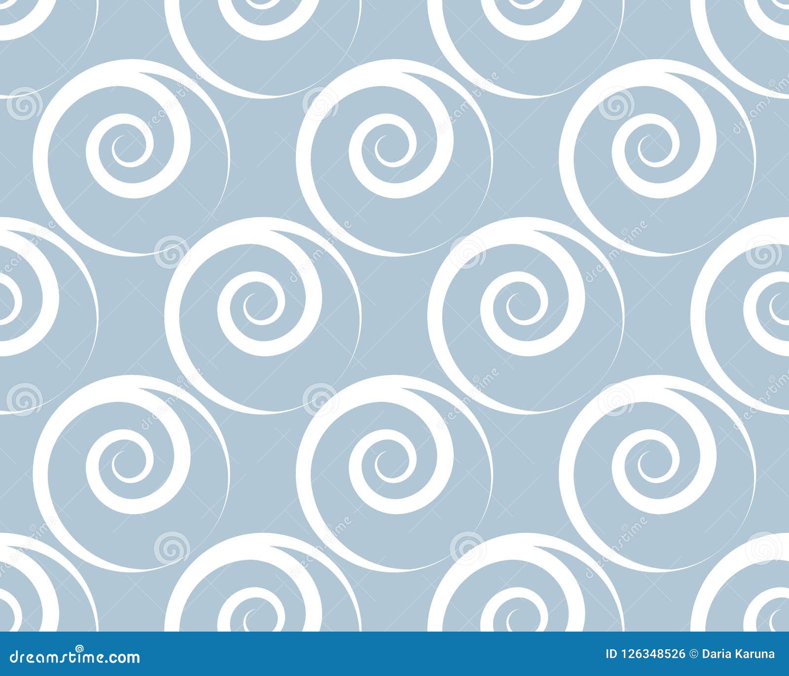 Seamless Air Pattern of Spirals and Curls. Ornament for Fabrics and ...