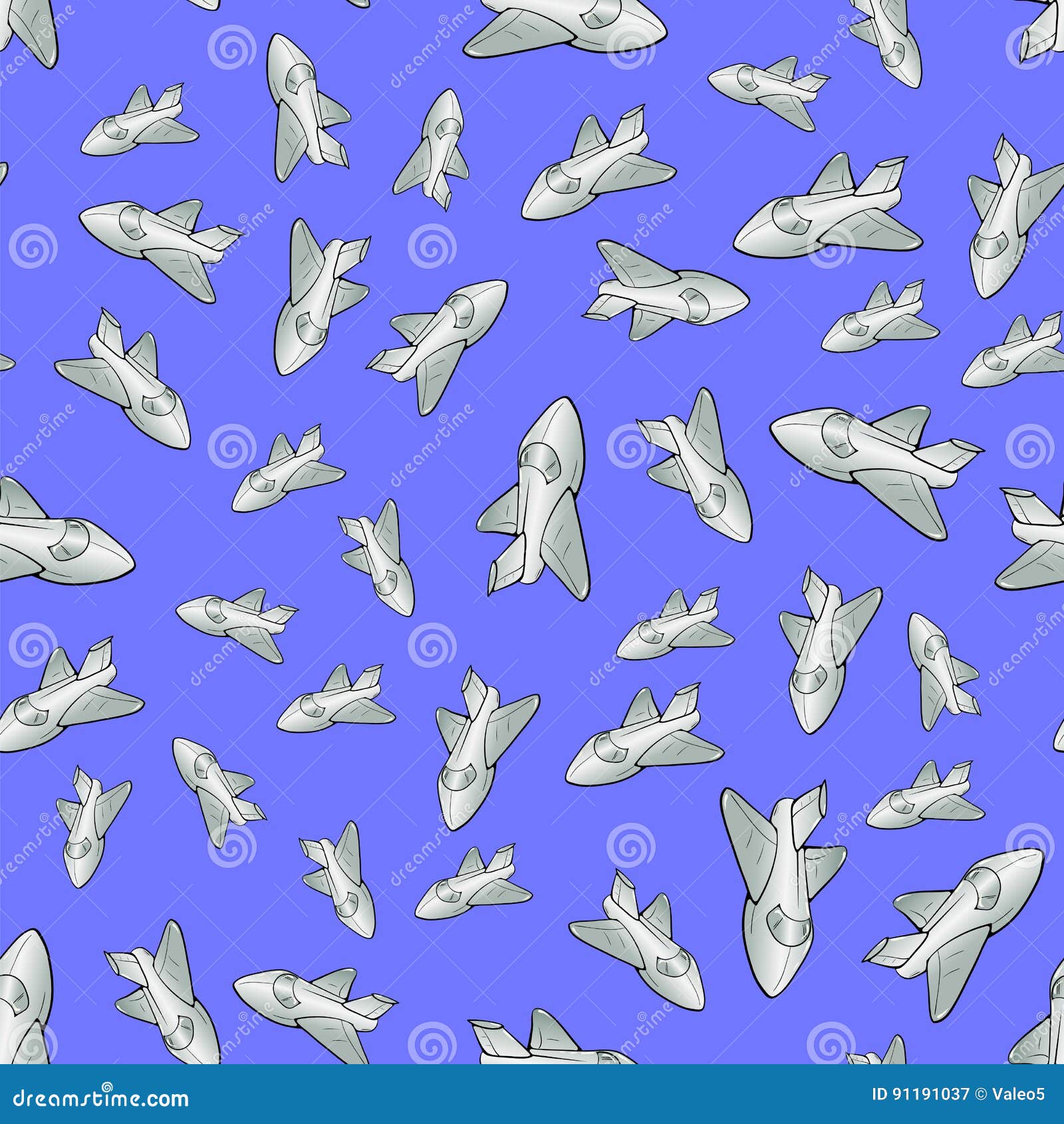 Seamless Aircraft Blue Background Stock Vector - Illustration of blue ...