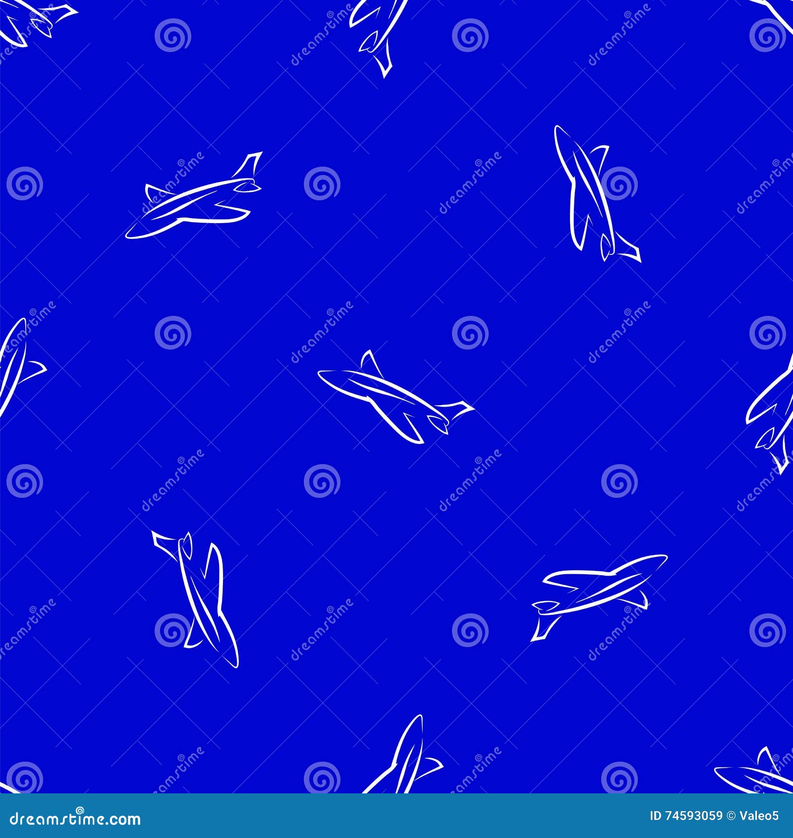 Seamless Aircraft Blue Background Stock Vector - Illustration of move ...
