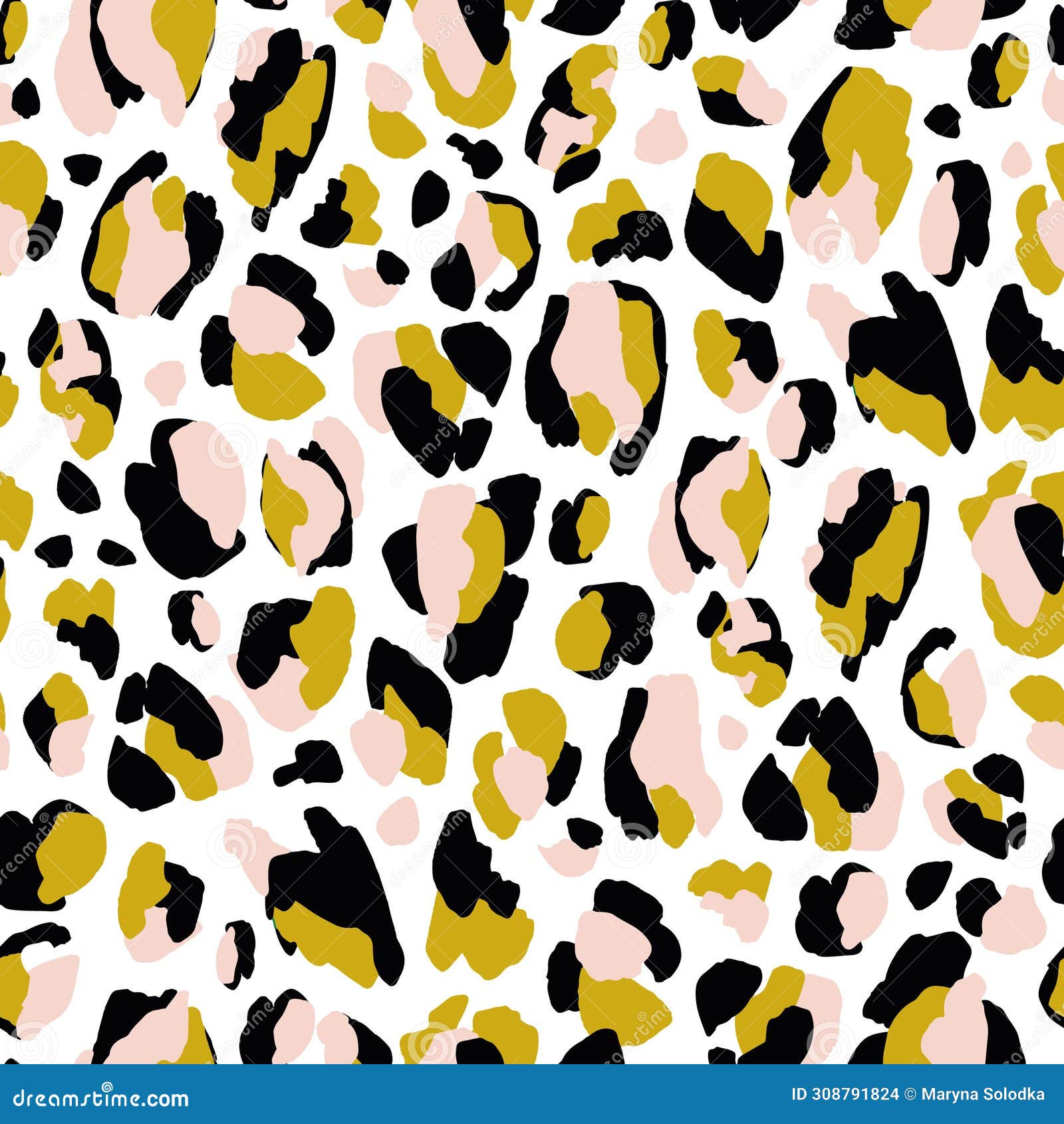 Seamless Animal Pattern with Leopard Dots . Creative Fashion Texture ...