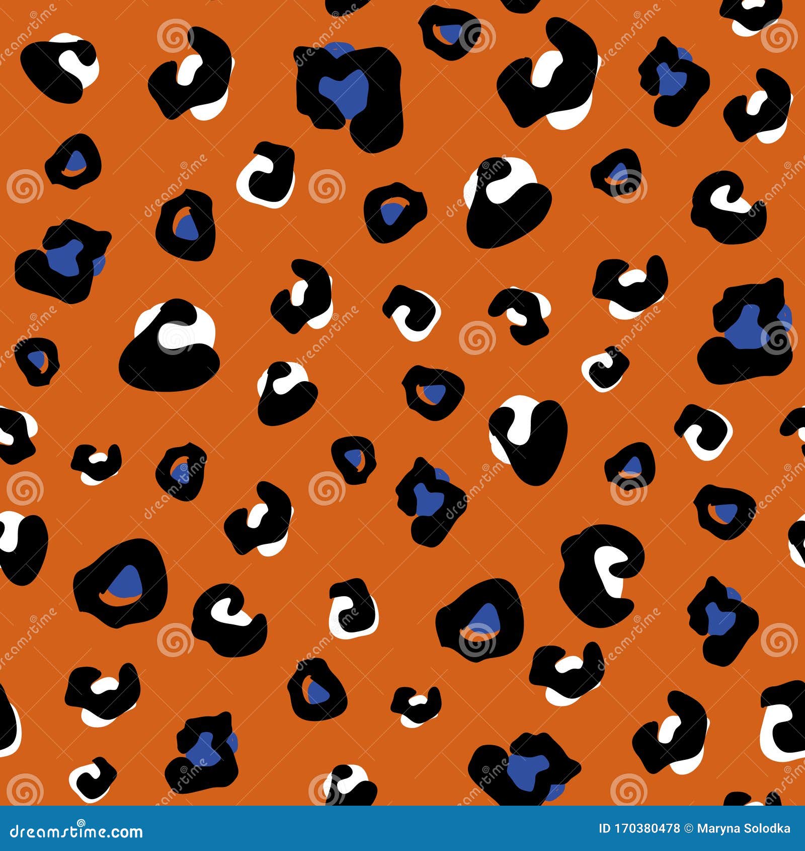 Seamless Animal Pattern with Leopard Dots . Creative Animal Texture for ...