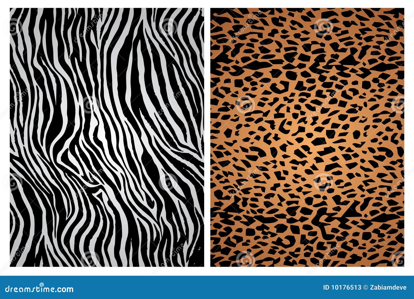 Seamless animal patterns stock vector. Illustration of abstract - 10176513