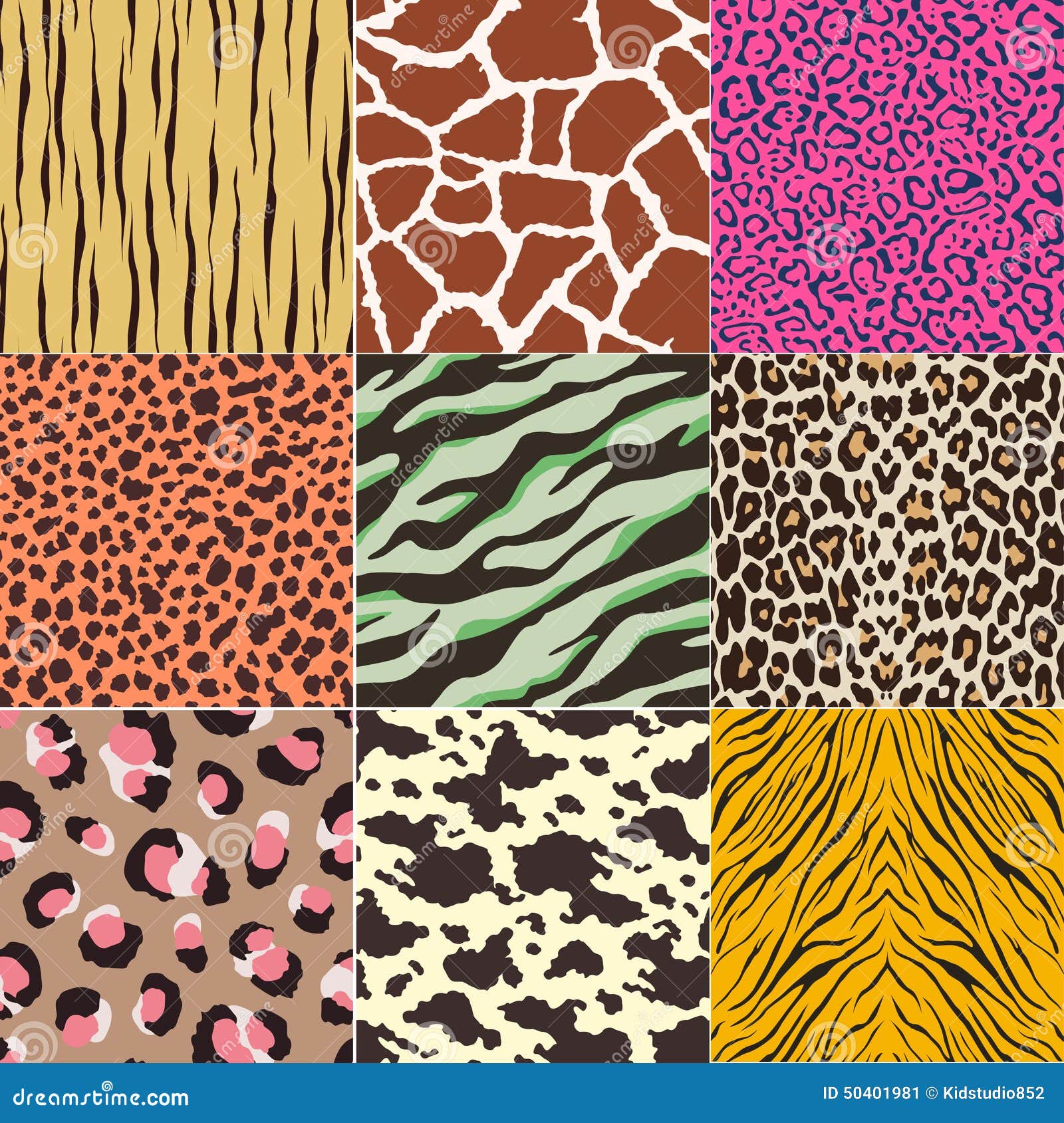 Seamless Animal Skin Pattern Stock Vector - Illustration of cheetah ...