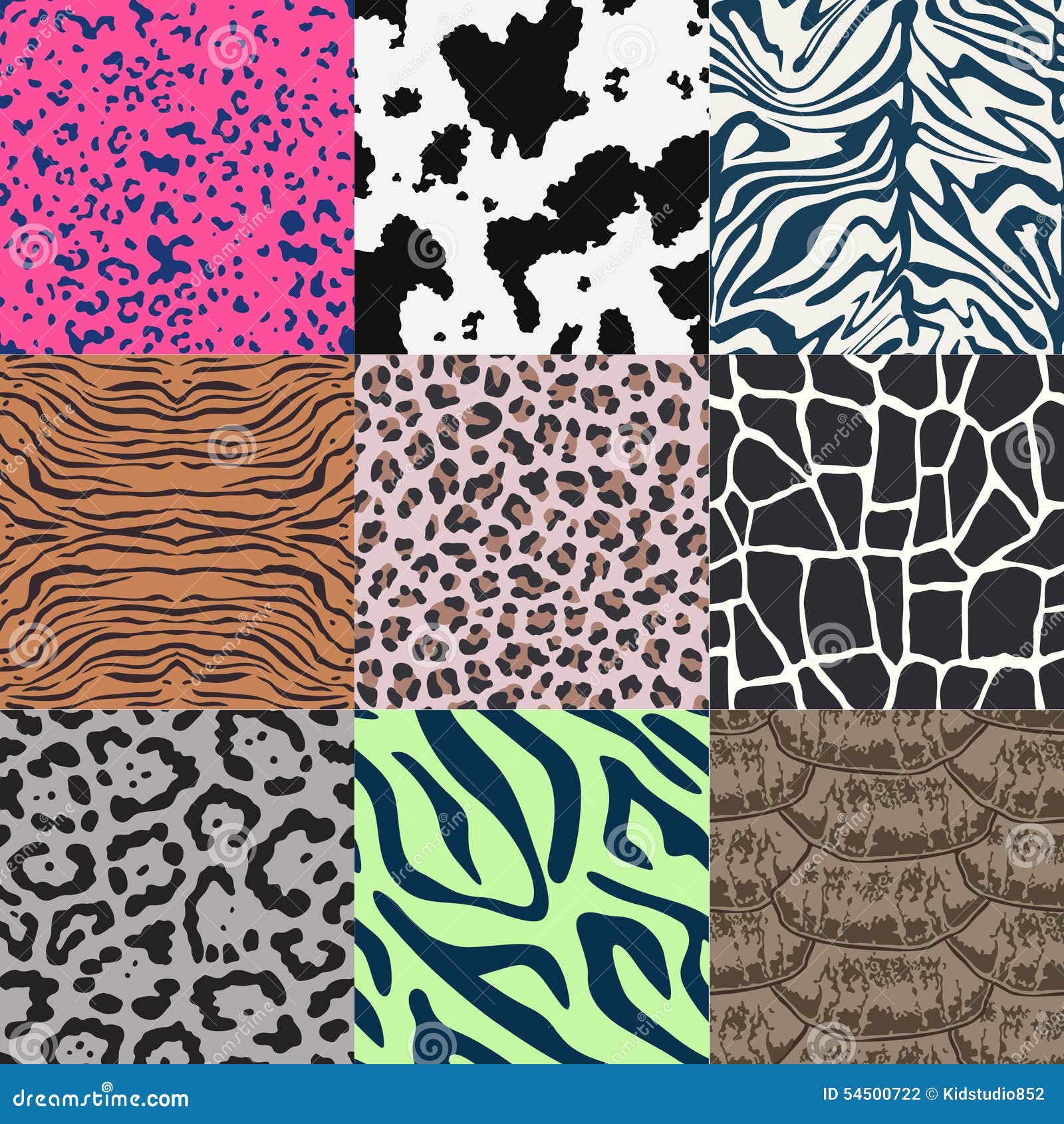 Seamless Animal Skin Pattern Stock Vector - Illustration of fabric ...