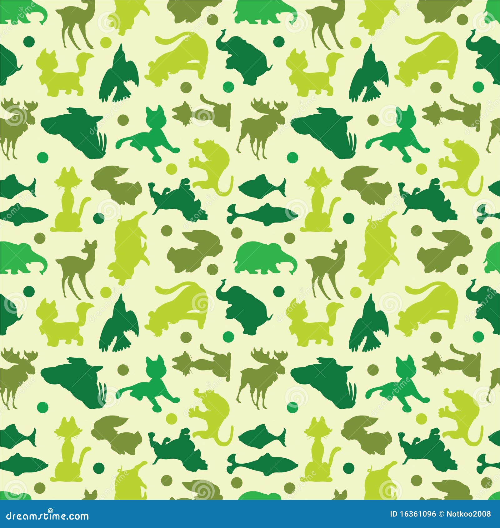 Seamless animals pattern stock vector. Illustration of color - 16361096