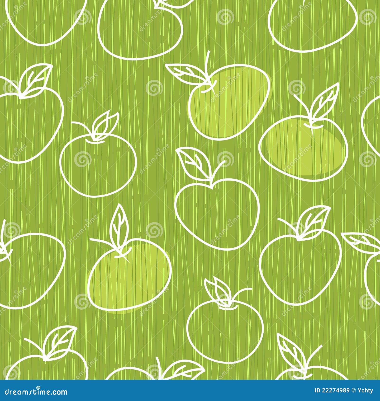 Seamless Apple Pattern in Vector Stock Vector - Illustration of spring ...