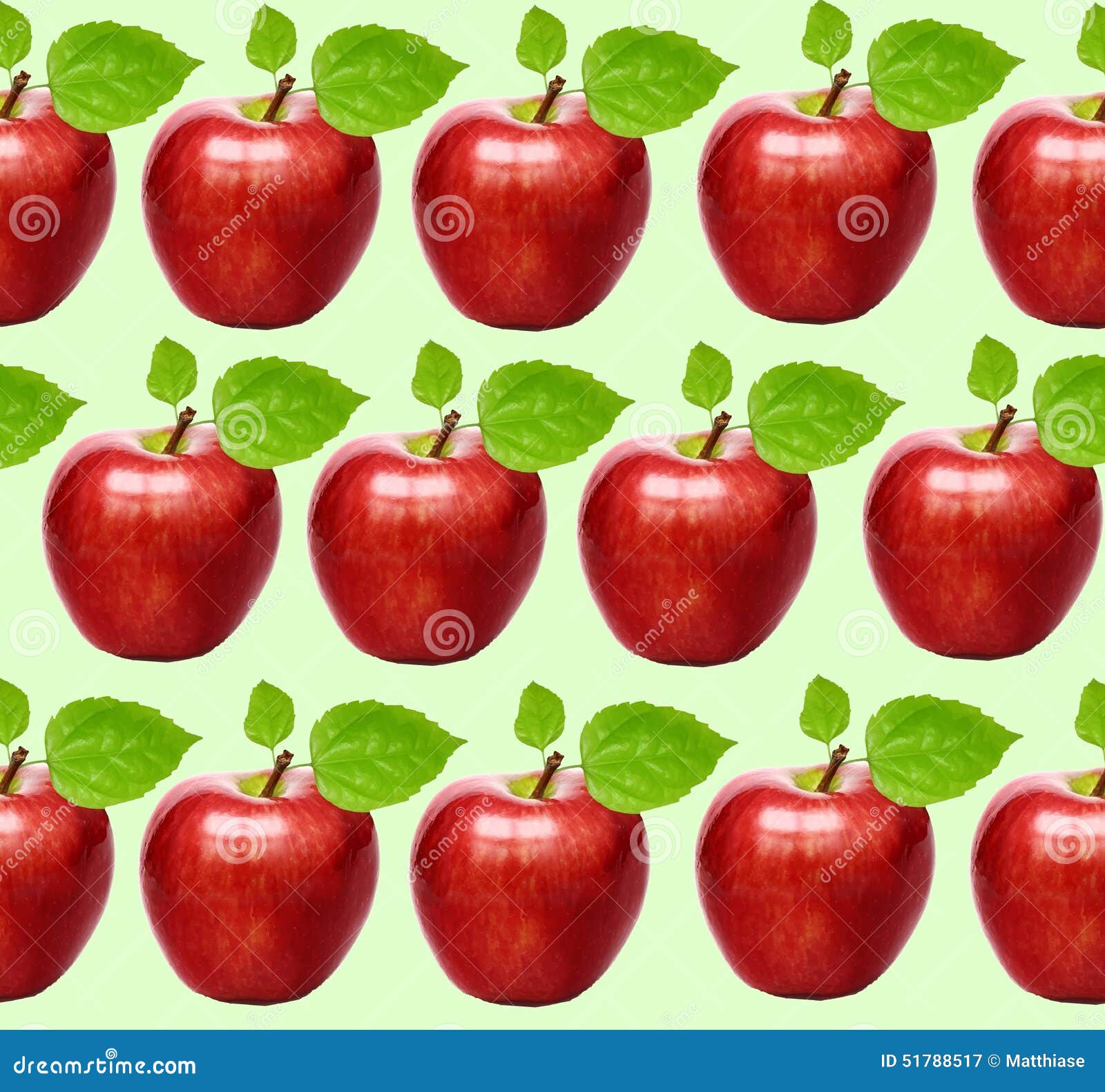 Seamless Apples Pattern Royalty-Free Stock Photography | CartoonDealer ...