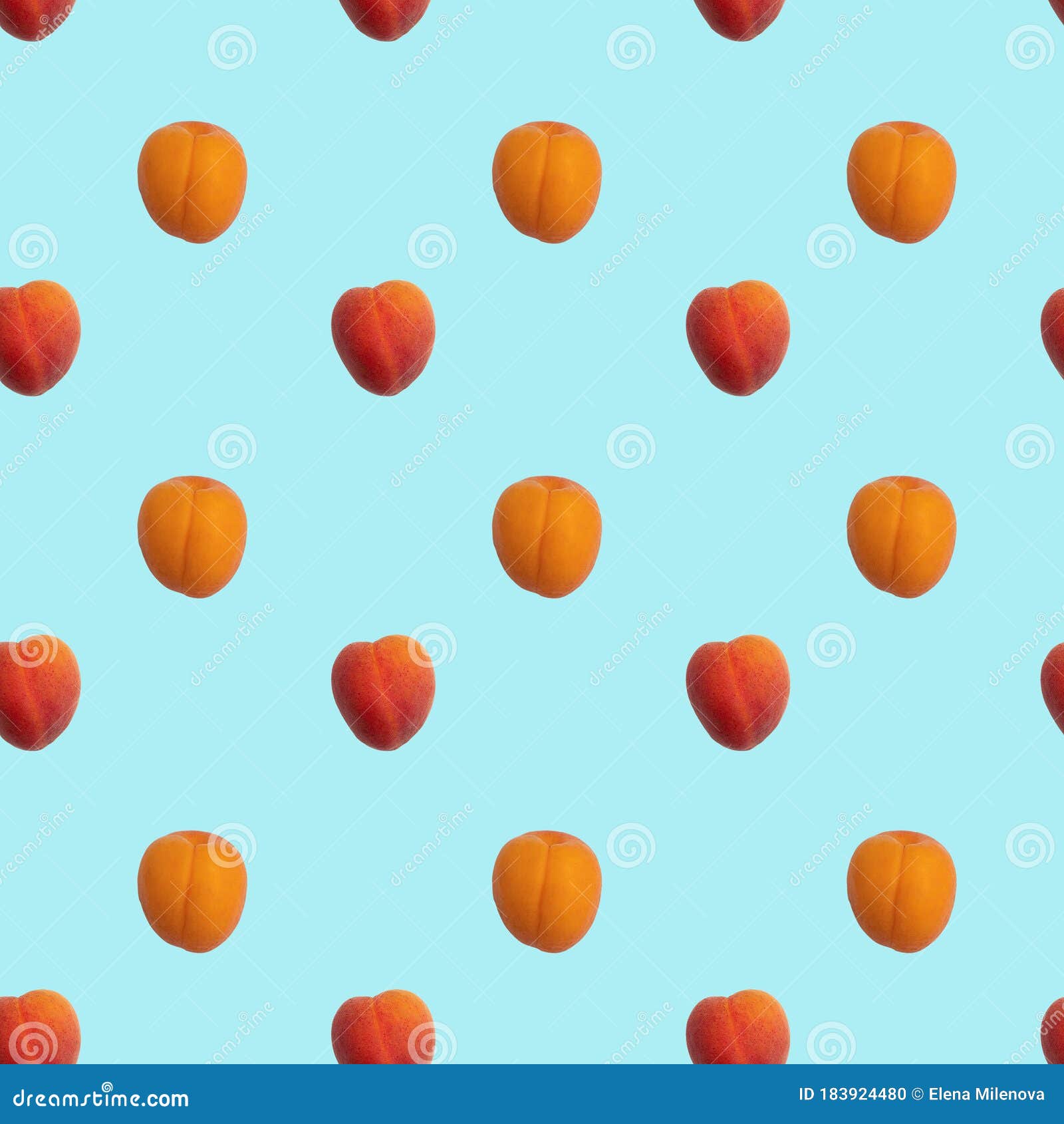 Seamless Apricot Pattern Texture Background Stock Illustration ...
