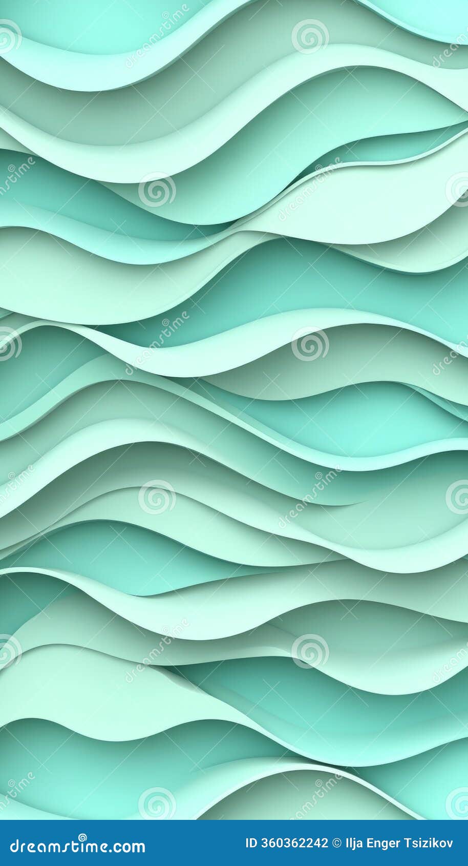 Seamless Aqua Tile With Lacy Patterns. Hand Drawing In The Style Of ...