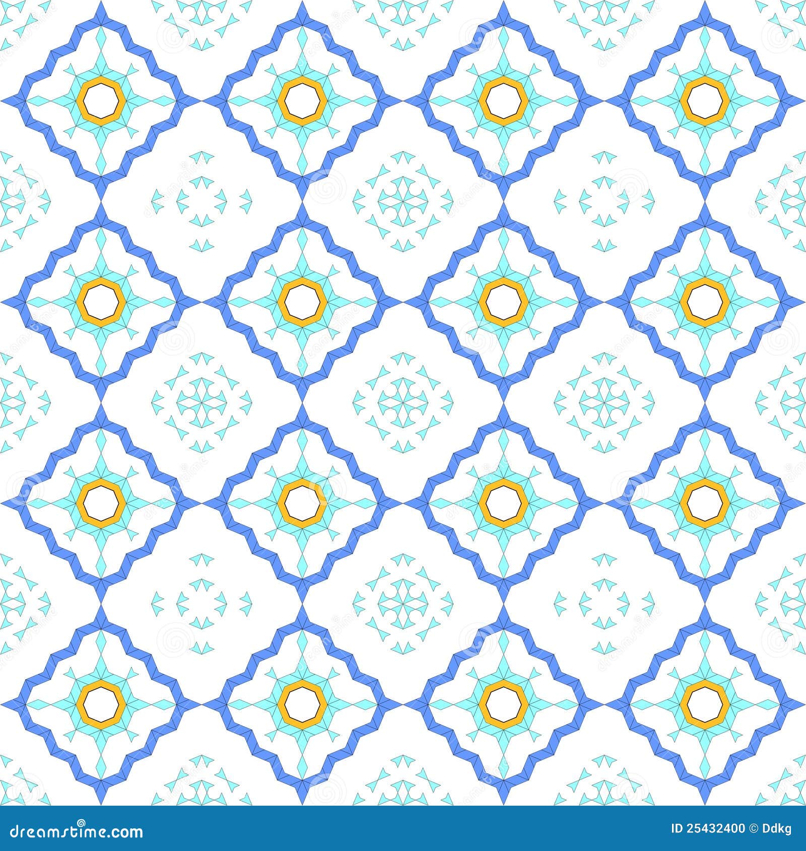 Seamless Arabesque Tile Background Stock Vector - Illustration of tile ...