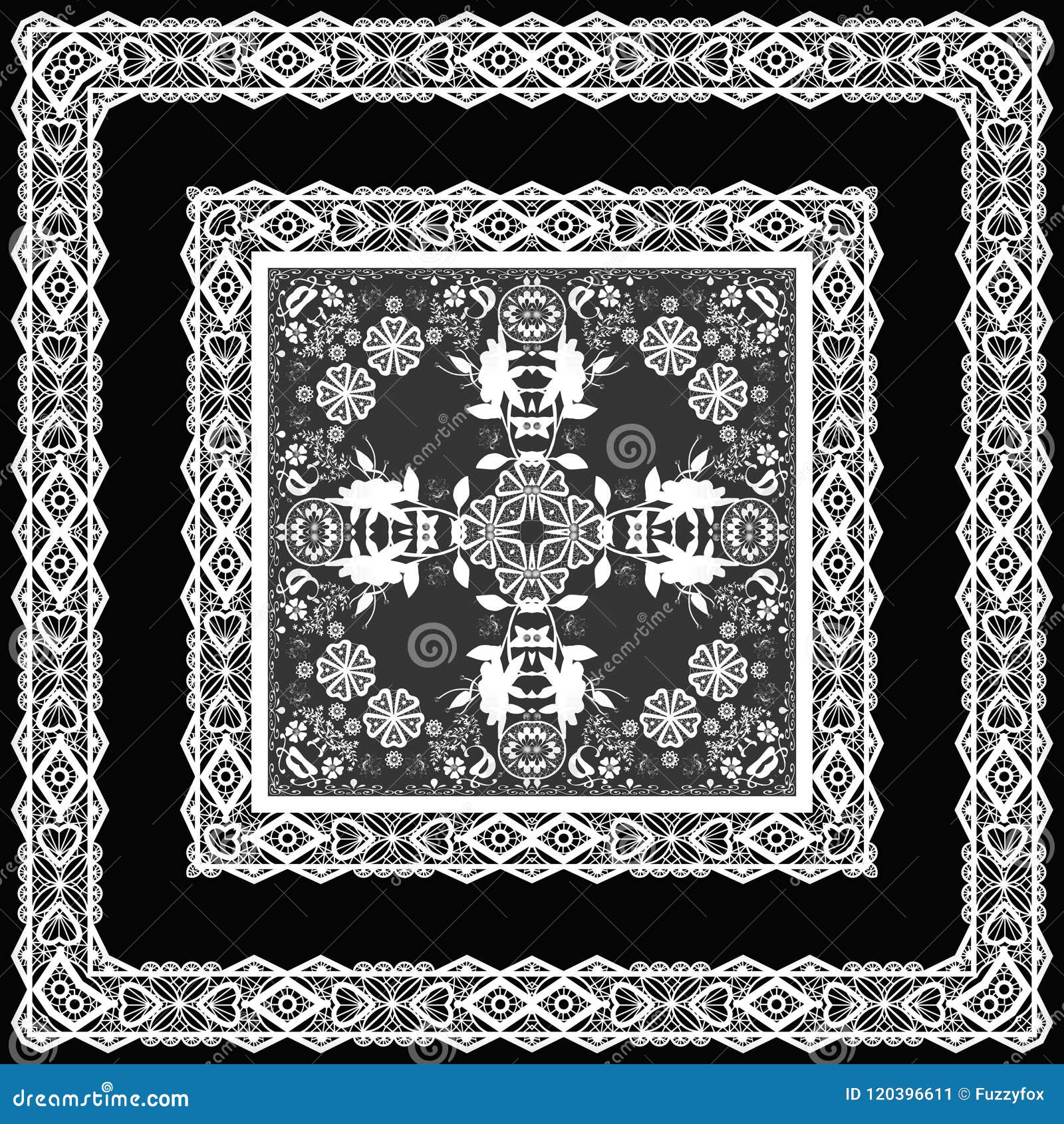 Seamless Arabic Lace Ornamental Pattern Stock Illustration ...