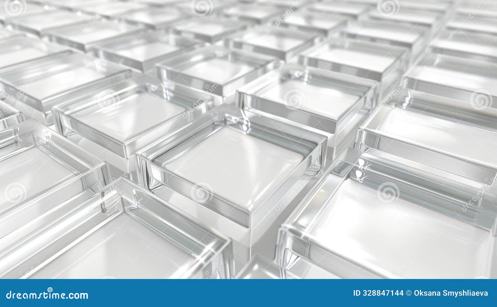 Seamless Array of Reflective Glass Cubes in High Resolution Stock Photo ...