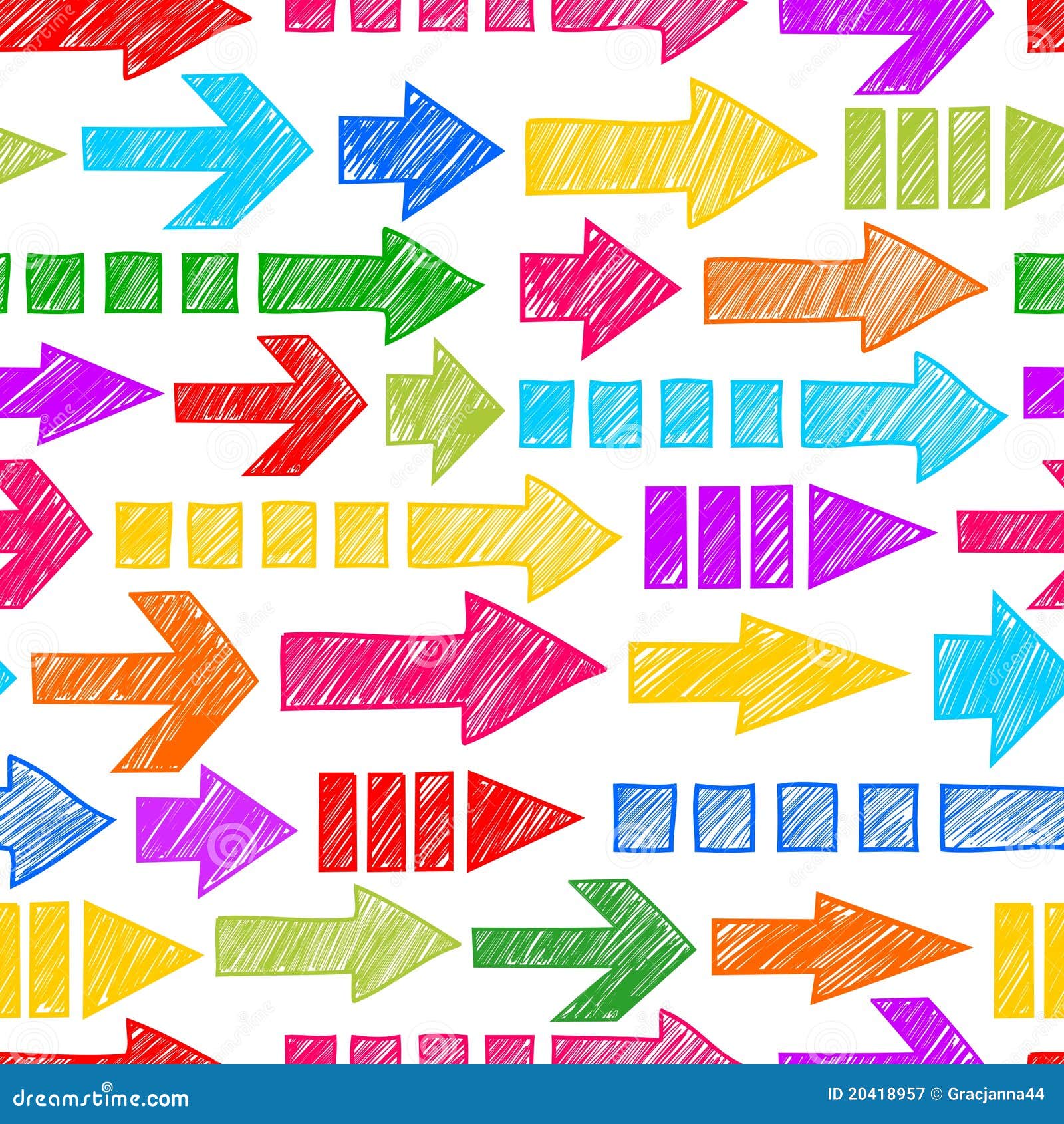 Seamless arrow pattern stock vector. Illustration of abstract - 20418957