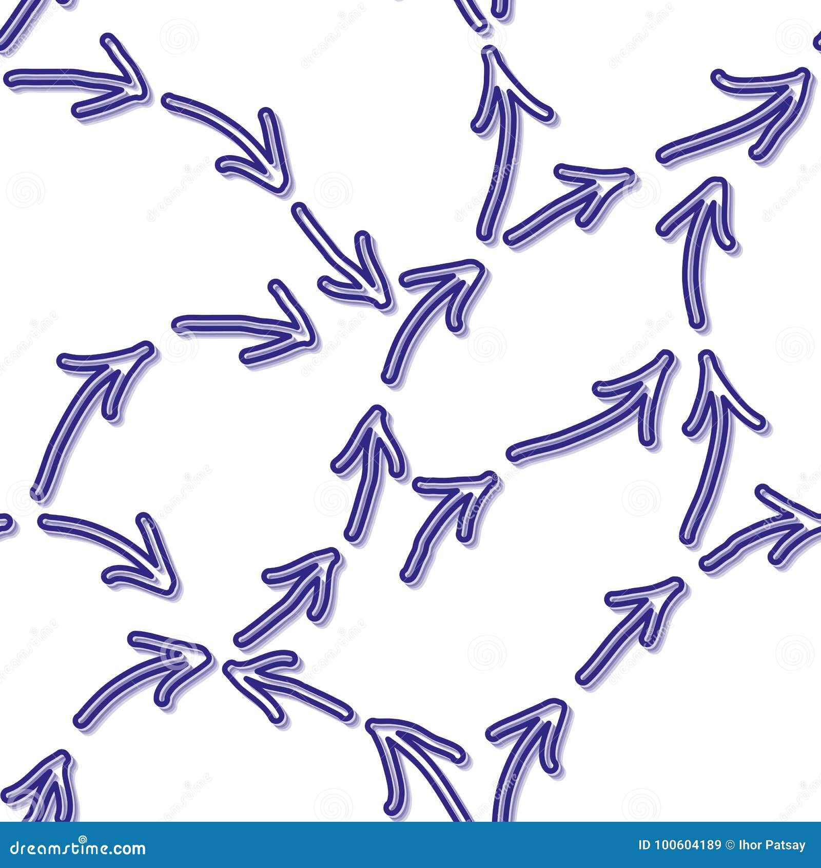 Seamless arrow pattern stock vector. Illustration of pattern - 100604189