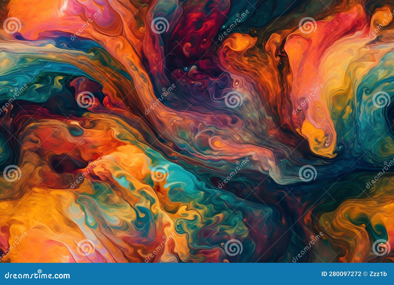 Seamless Artistic Background of Colored Diffusing Turbulent Fumes or ...