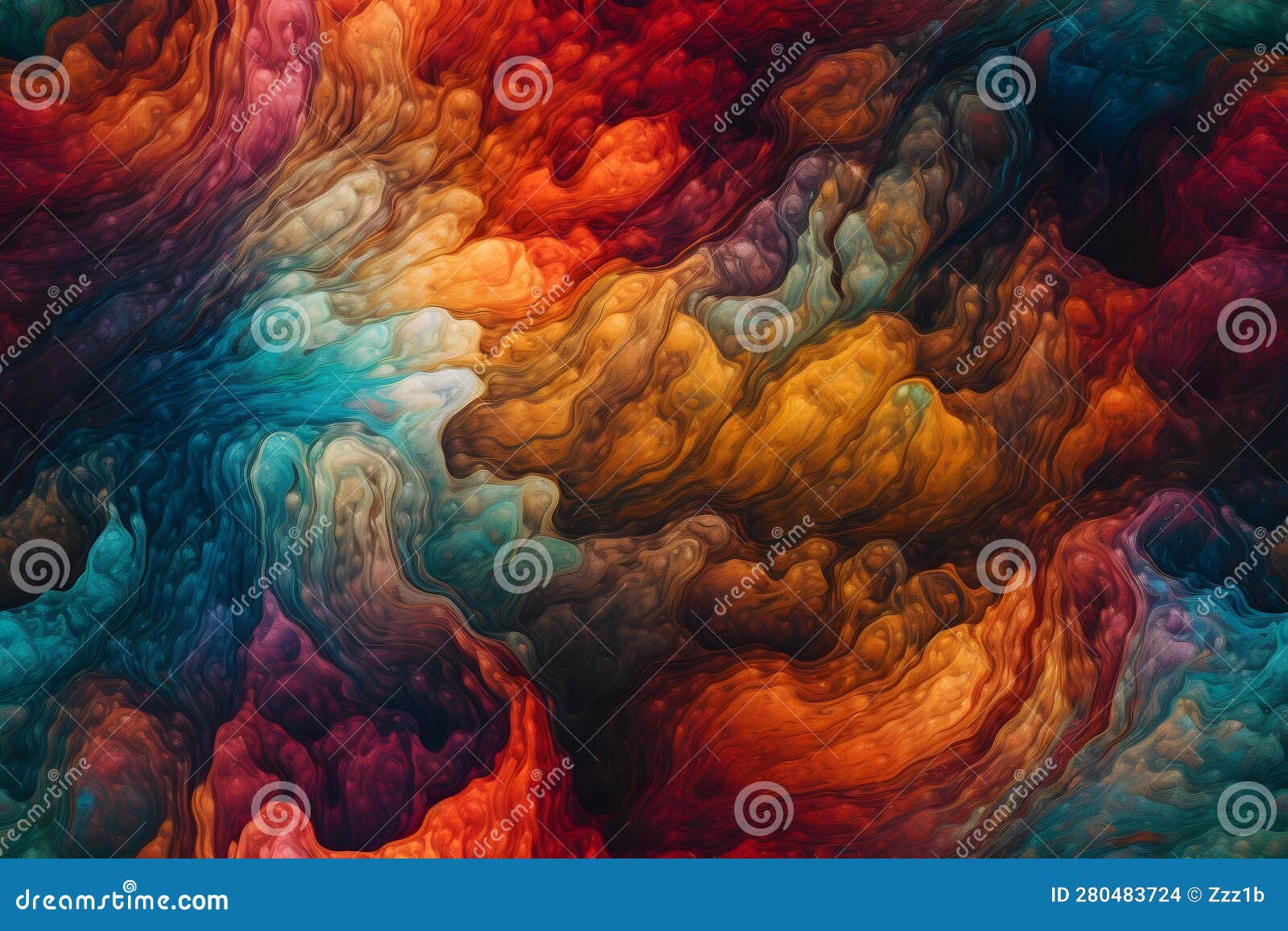 Seamless Artistic Background of Colored Diffusing Turbulent Fumes or ...