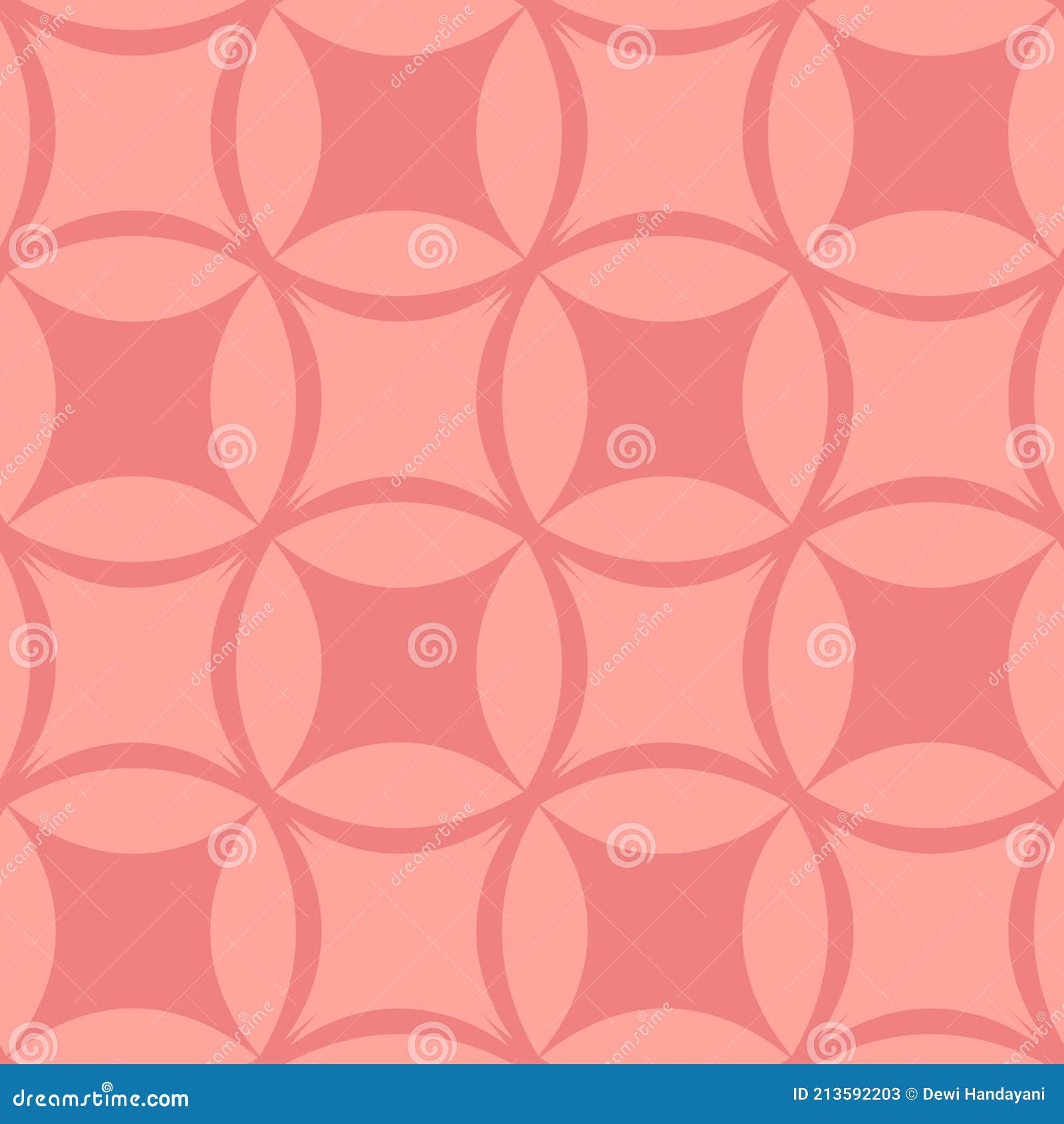 Seamless Artistic Motif in Pink Color Stock Vector - Illustration of ...