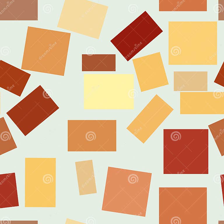 Seamless Artistic Square, Rectangle Background Pattern Abstract. Shape ...