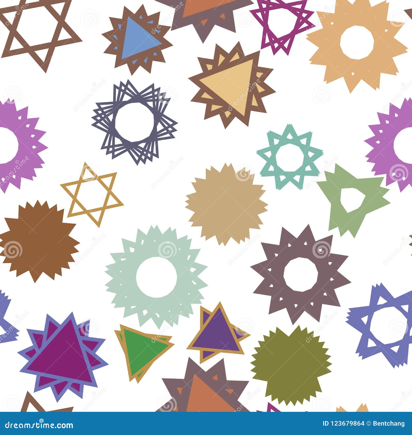 Seamless Artistic Star Background Pattern Abstract. Design, Digital ...