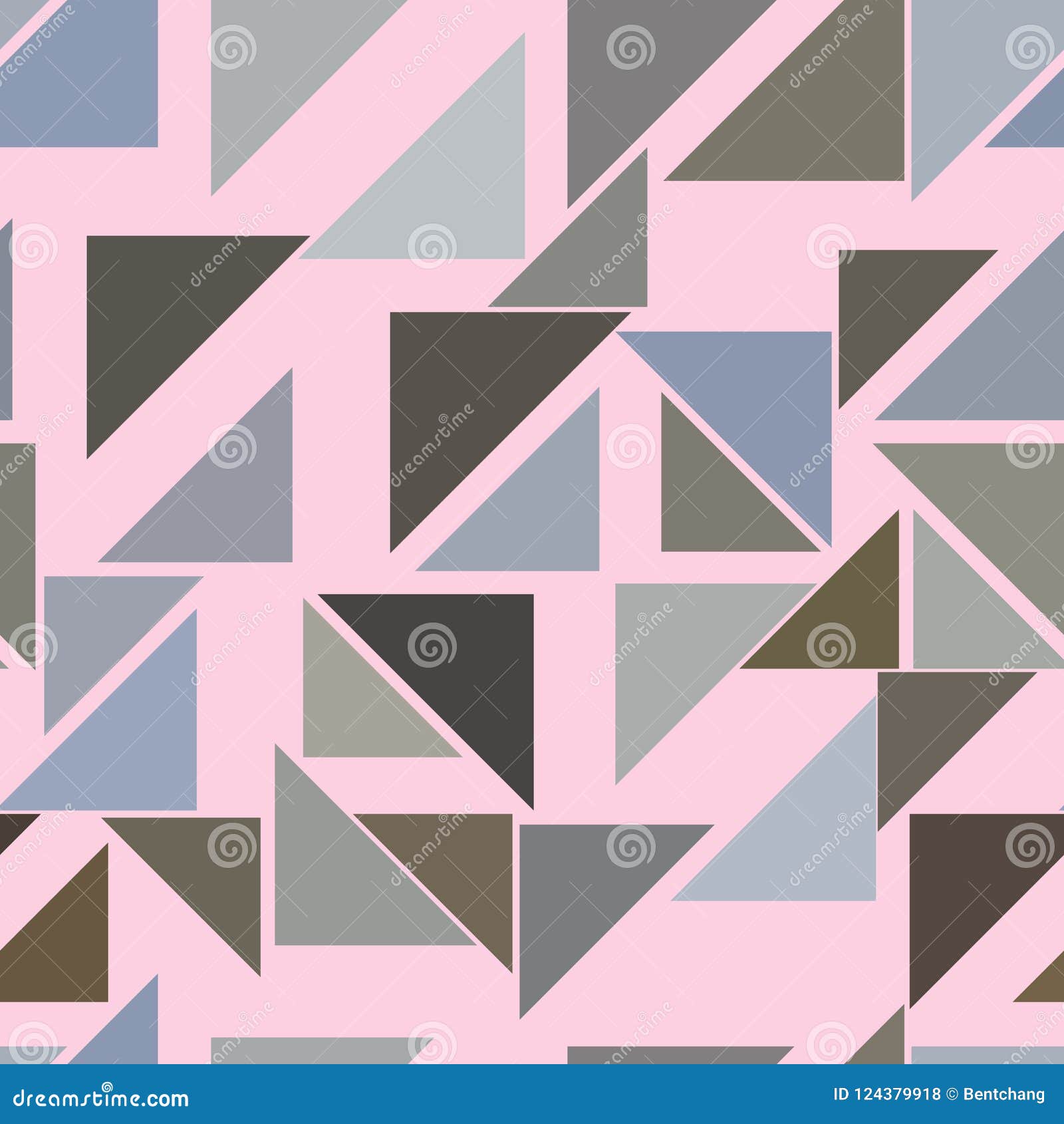Seamless Artistic Triangle Lines Background Pattern Abstract. Vector ...