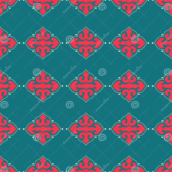 Seamless Asian Pattern of the Nomads of Central Asia Stock Vector ...