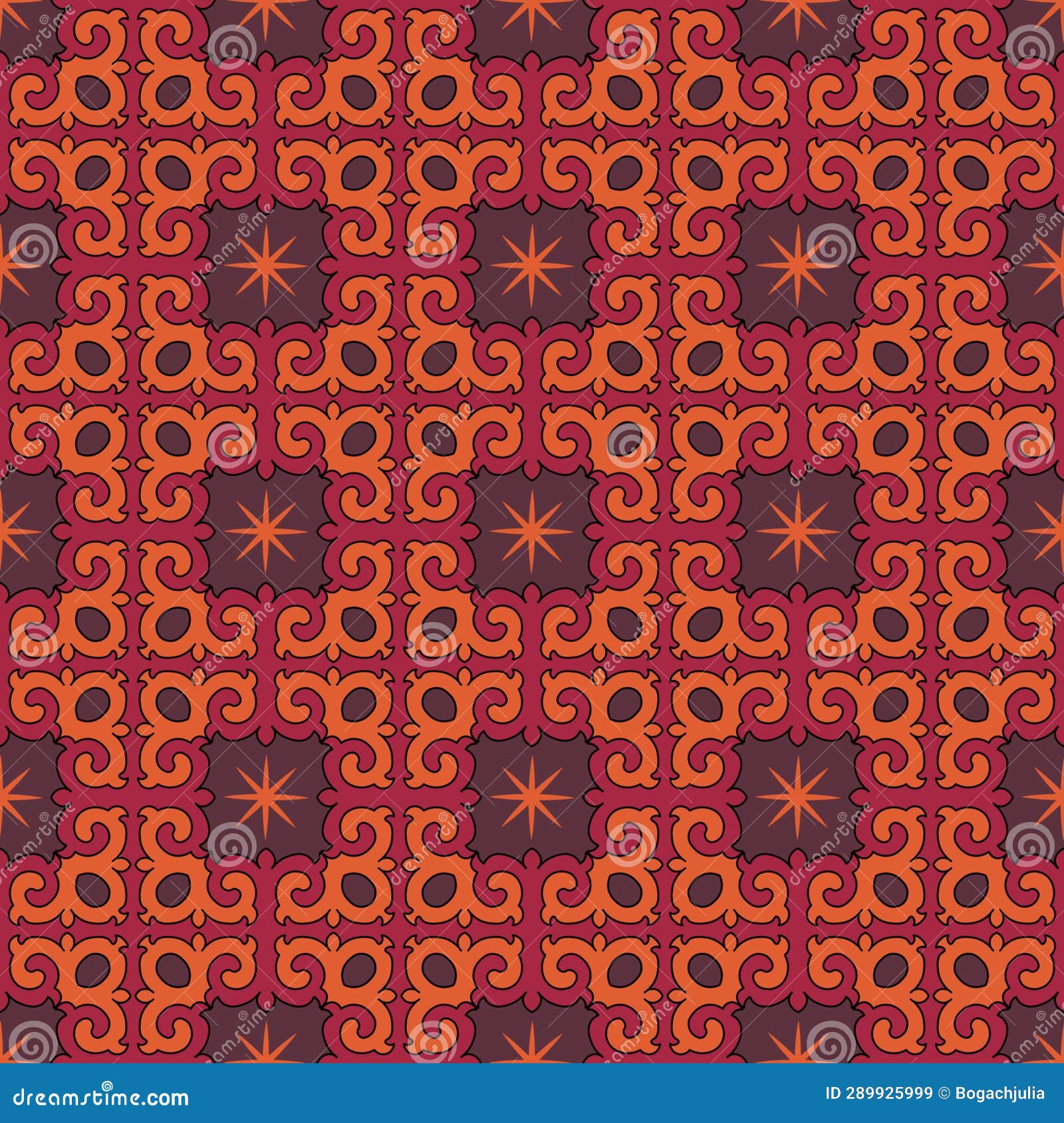 Seamless Asian Pattern of the Nomads of Central Asia Stock Vector ...