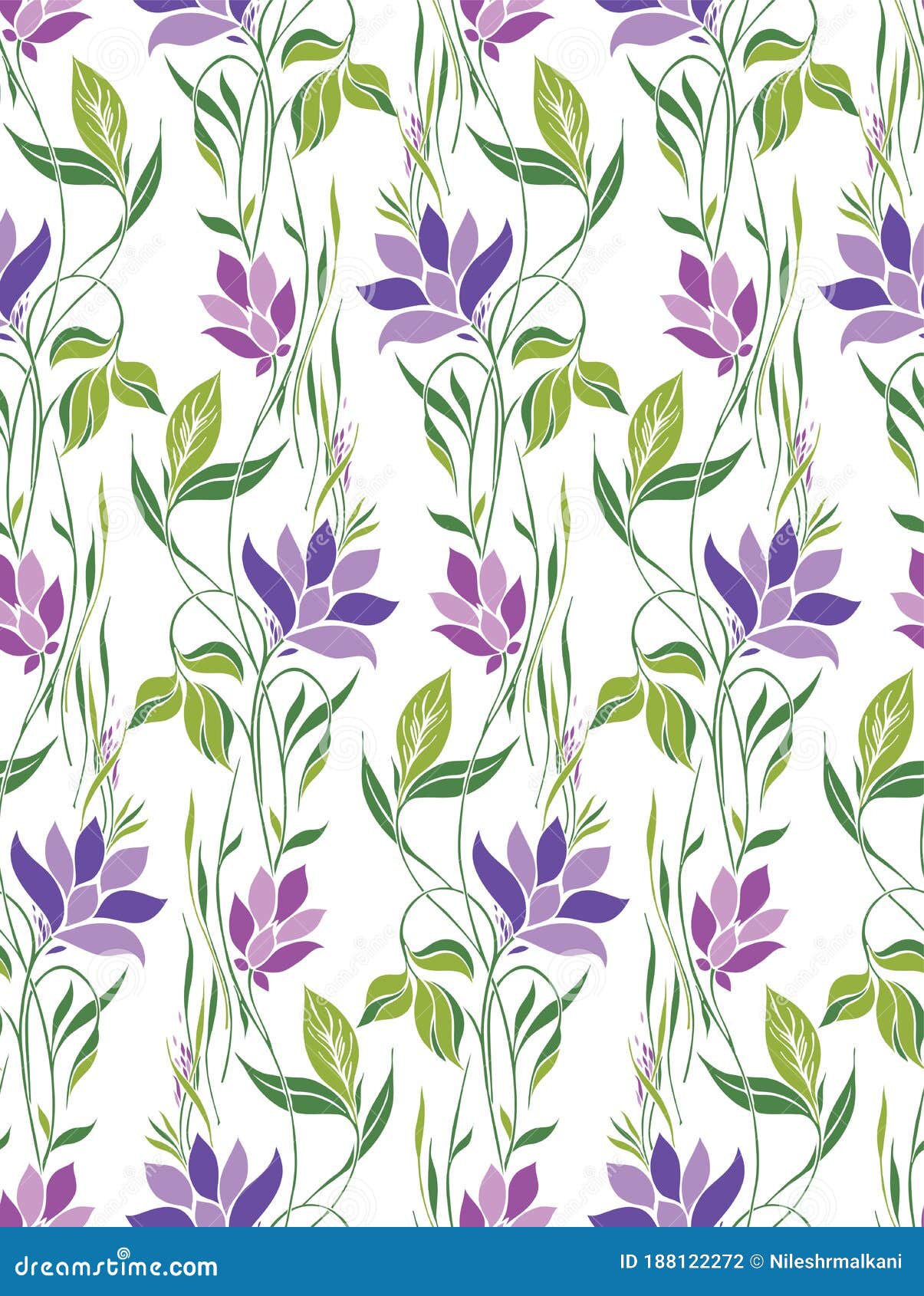Seamless Asian Textile Fabric Pattern Design Stock Vector ...