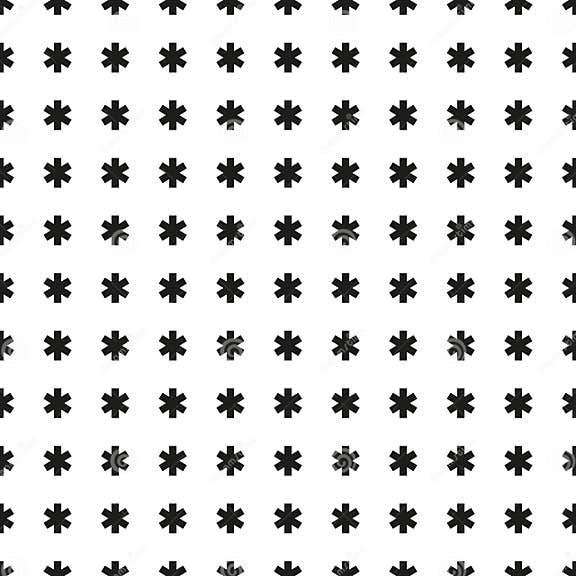 Seamless Asterisk Pattern Texture Background Stock Vector ...