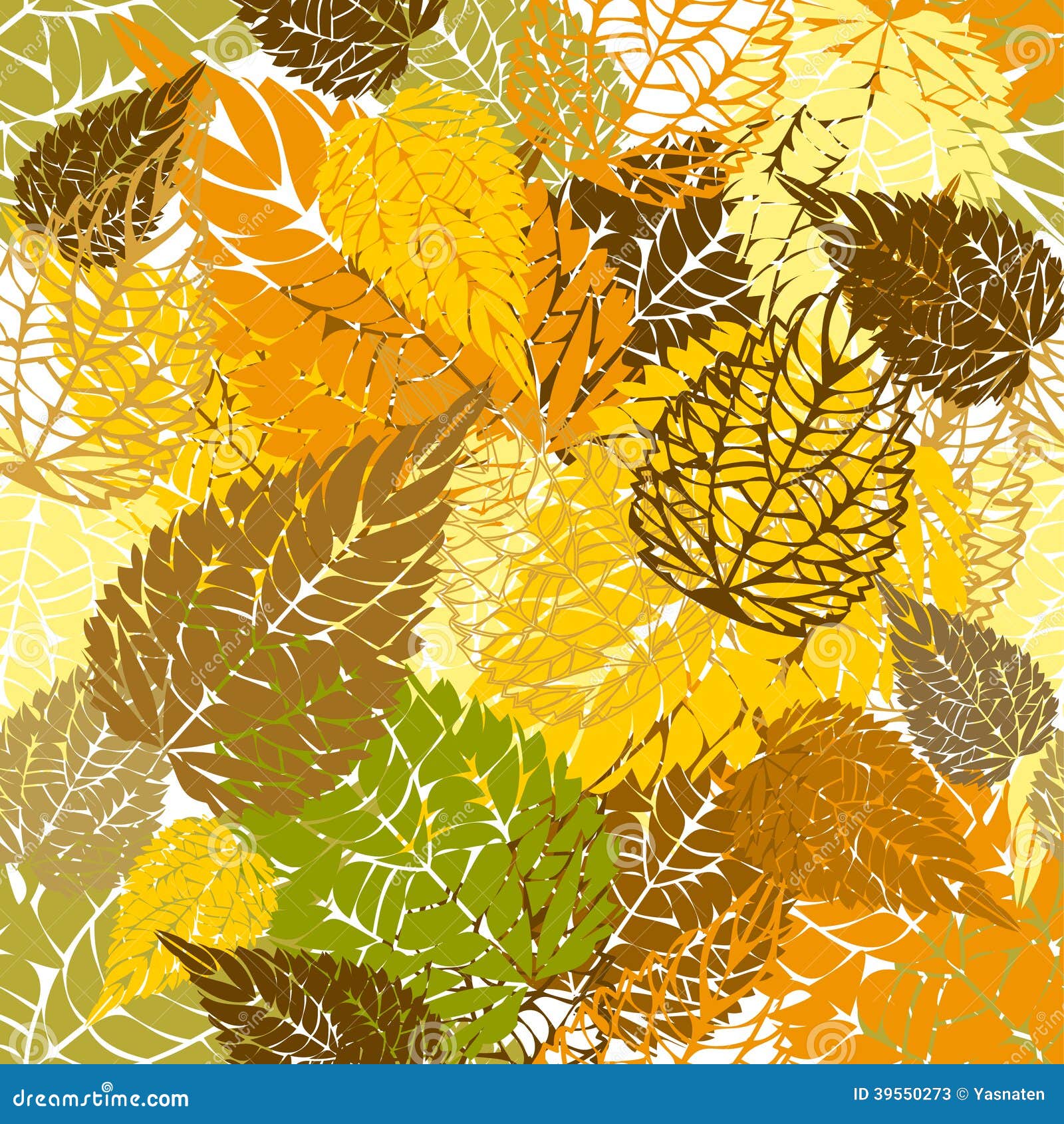 Seamless autumn background stock vector. Illustration of background ...