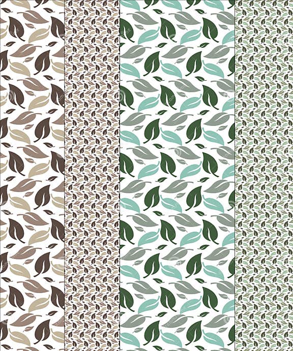 Seamless Autumn Pattern Swatches Stock Vector - Illustration of ...