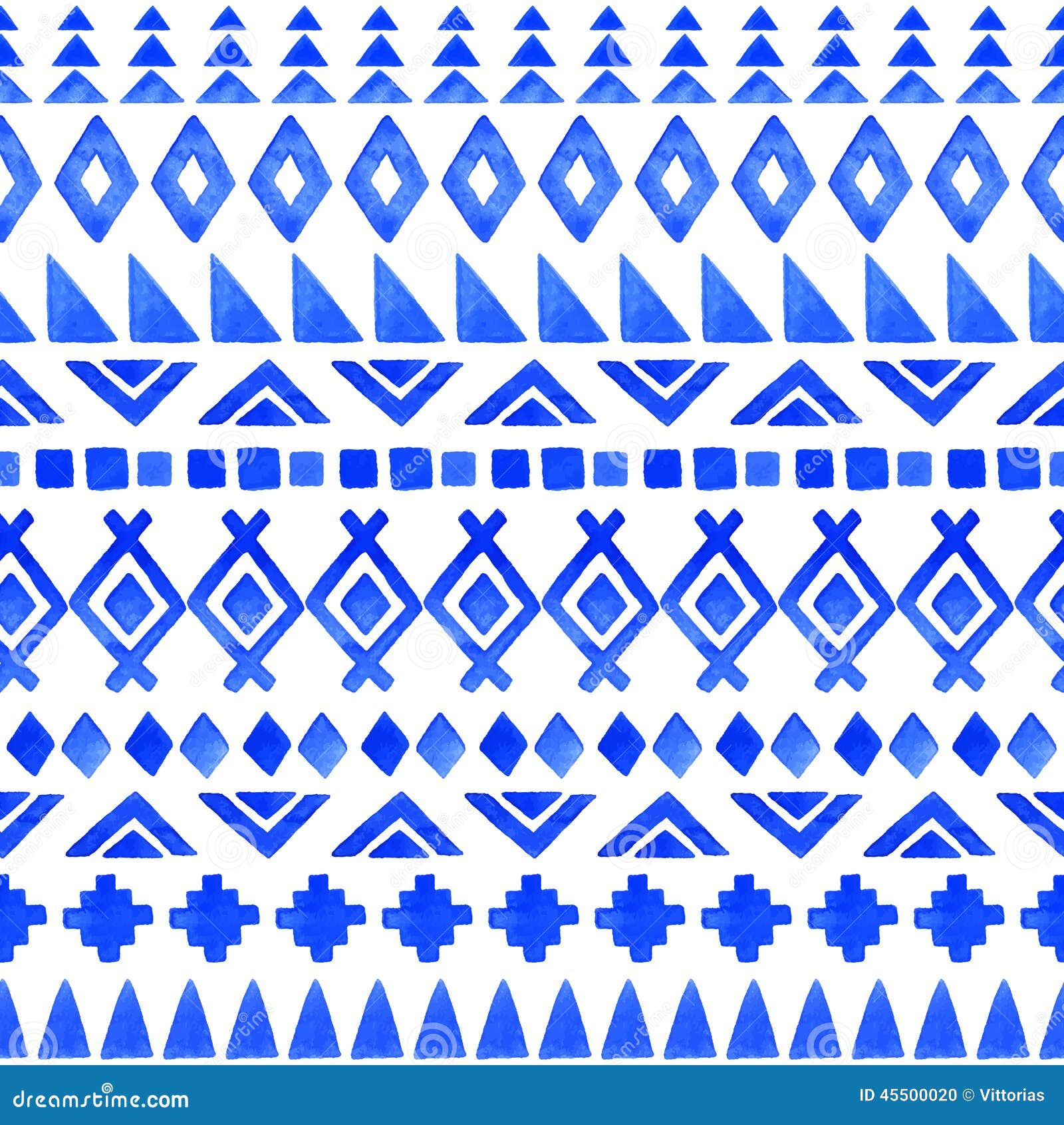 Seamless aztec pattern. stock vector. Illustration of fashion - 45500020